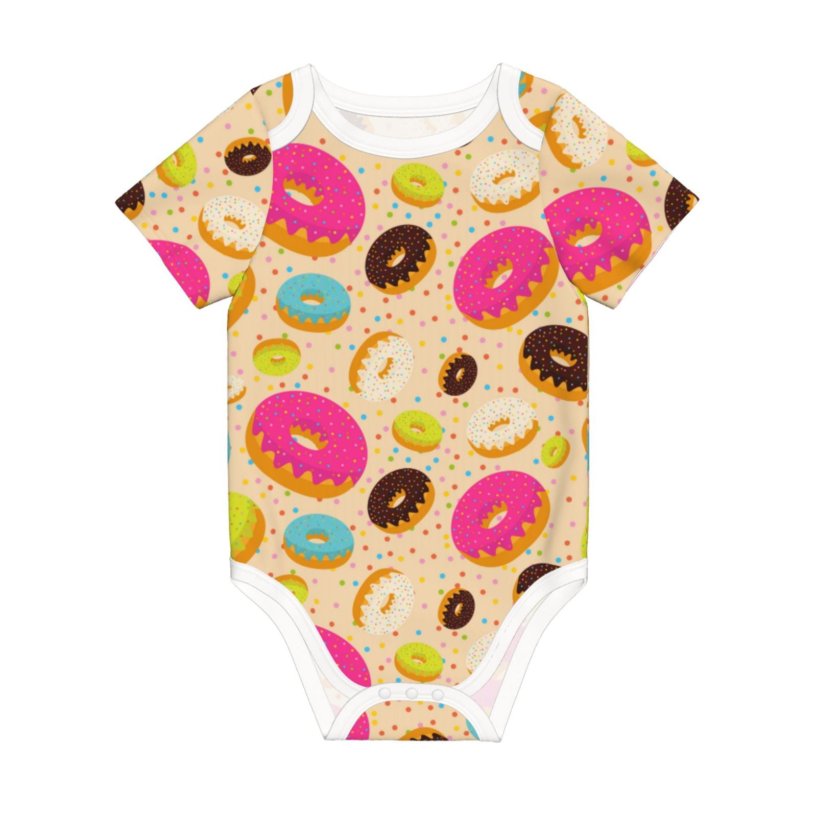 Balery Donuts Pattern Baby Climbing Clothes Infant Bodysuit Cute Infant ...