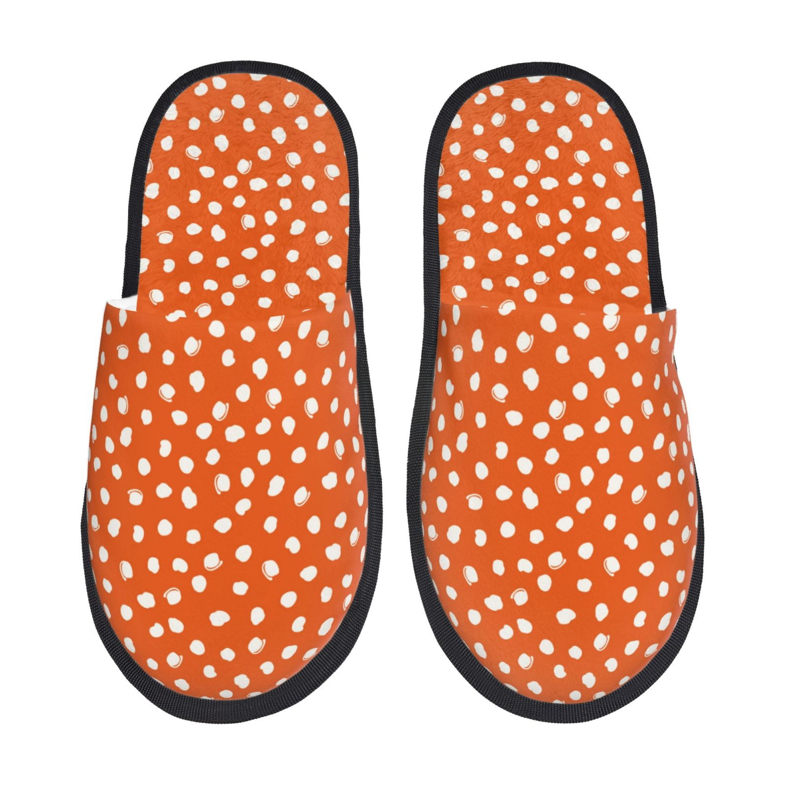 Balery Dots On Orange Background Slient Indoor Furry Fleece Comfort ...