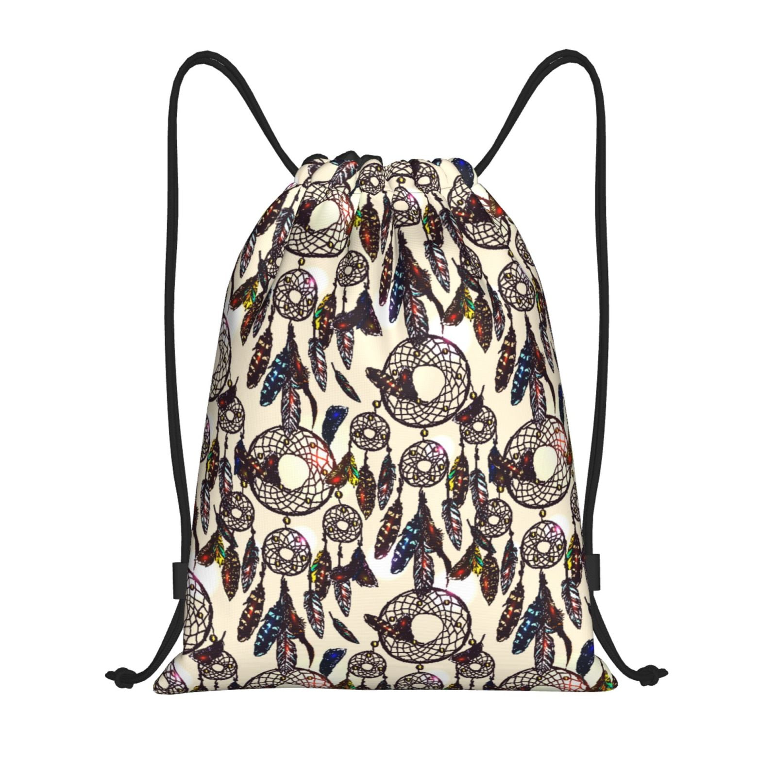 Balery Dreamcatcher Pattern Drawstring Backpack Bag Sport Gym Sackpack ...