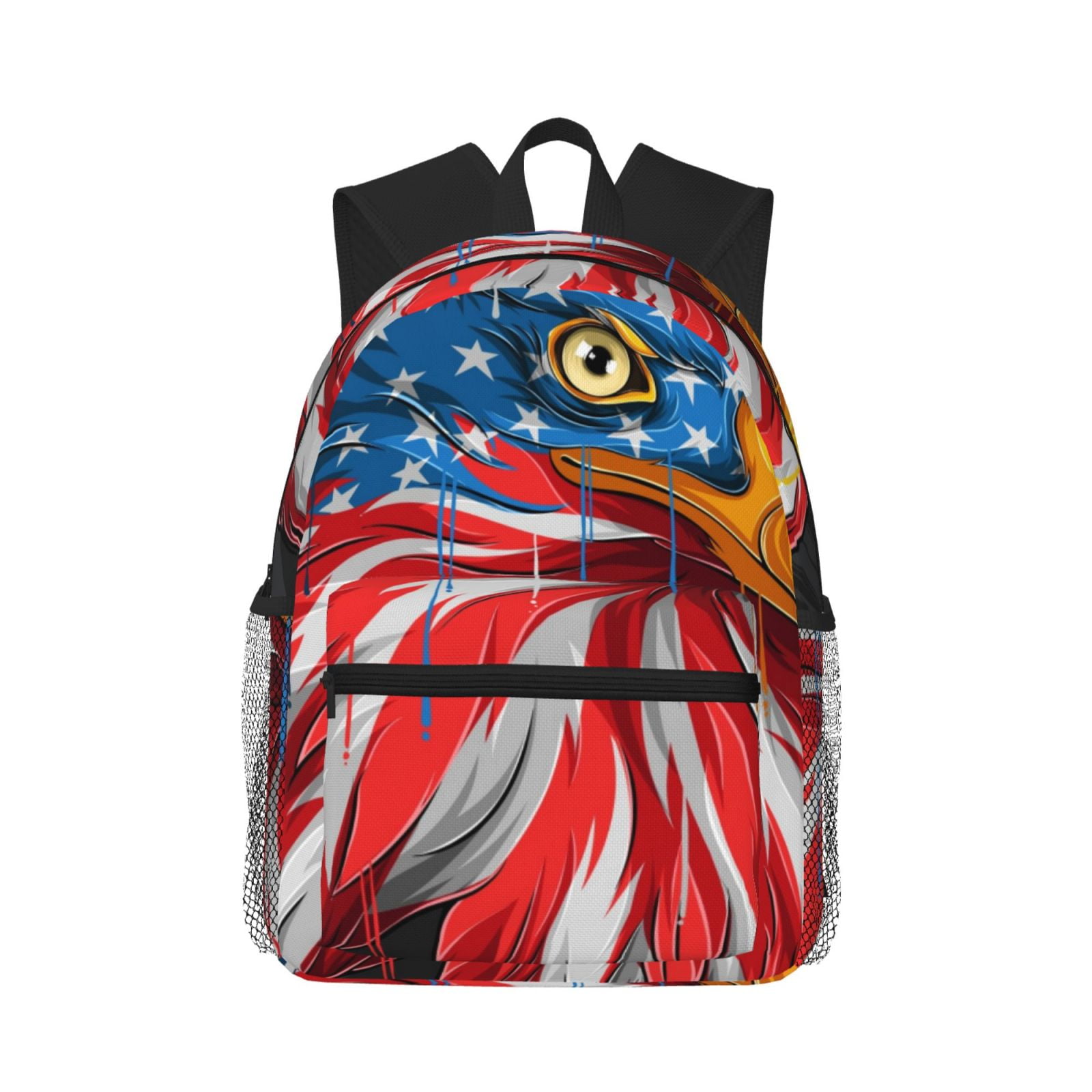 Balery Eagle Head With American Flag Backpack for Women Men,Lightweight ...