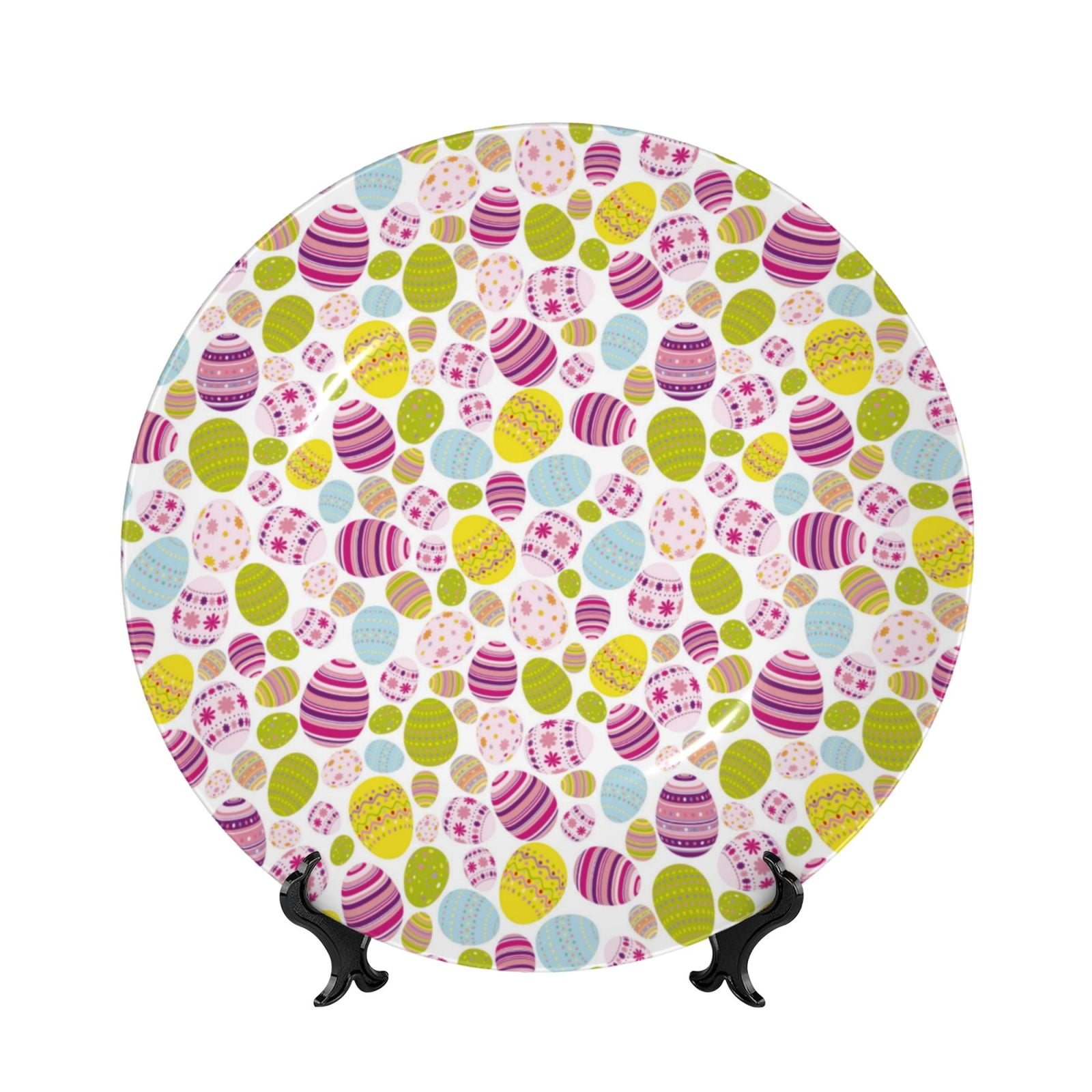 Balery Easter Egg Print Bone China Decorative Plate Ceramic Dinner ...