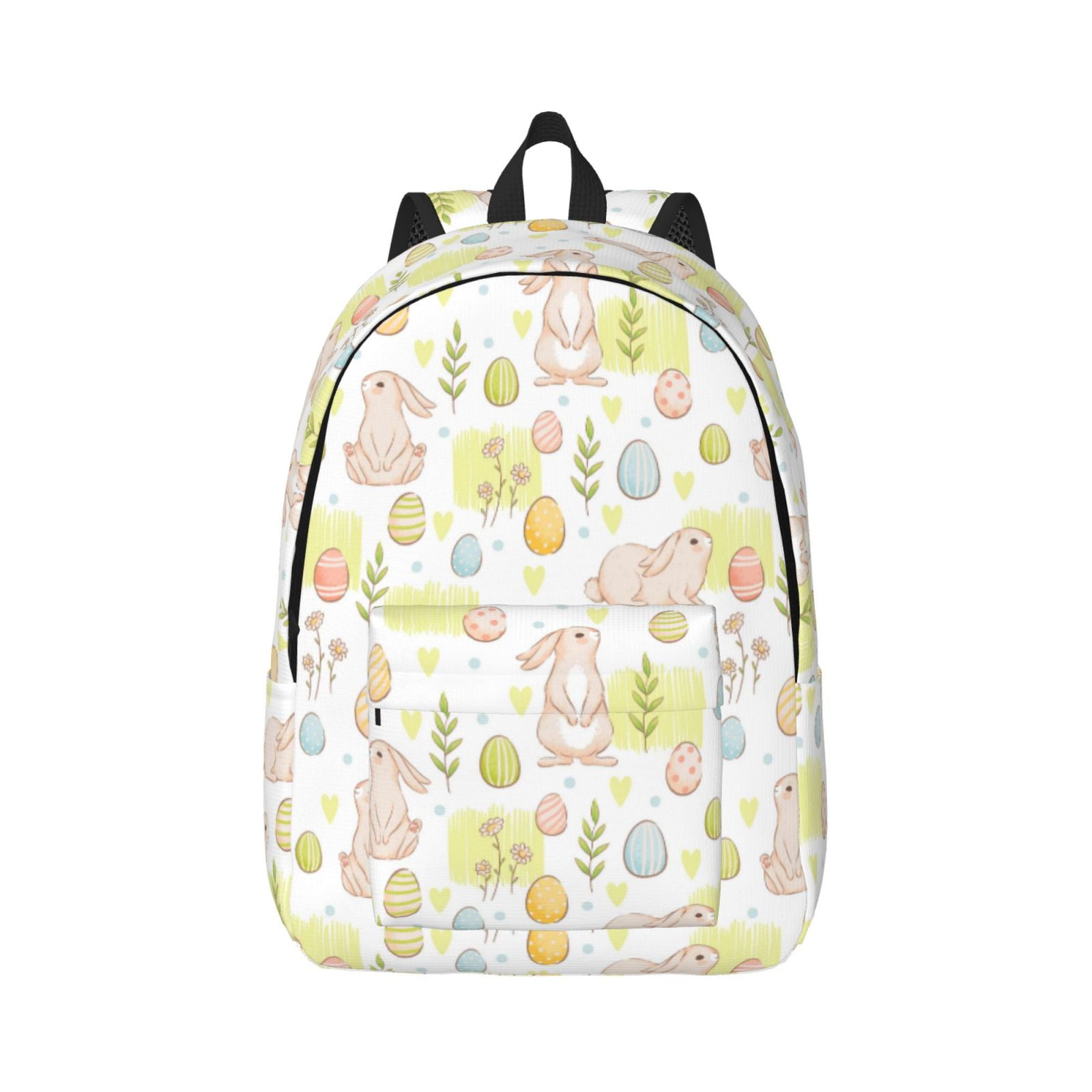 Balery Easter Rabbit Vintage Canvas Backpack for Men and Women - Large ...