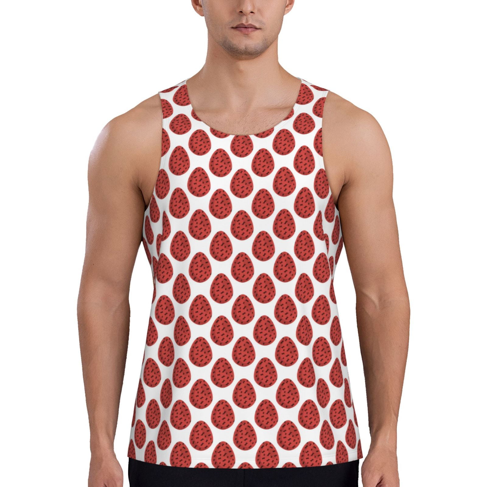 Balery Easter eggs Pattern Men's Workout Tank Top Gym Muscle Tee ...