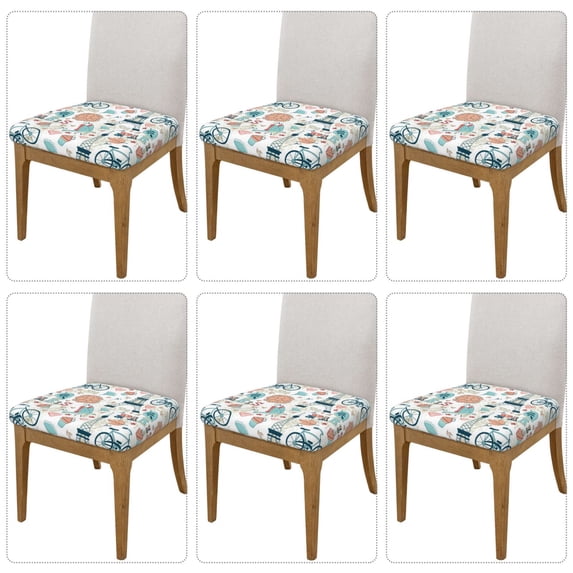 Balery Eiffel Tower Stretch Couch Cushion Covers, Individual Sofa ...