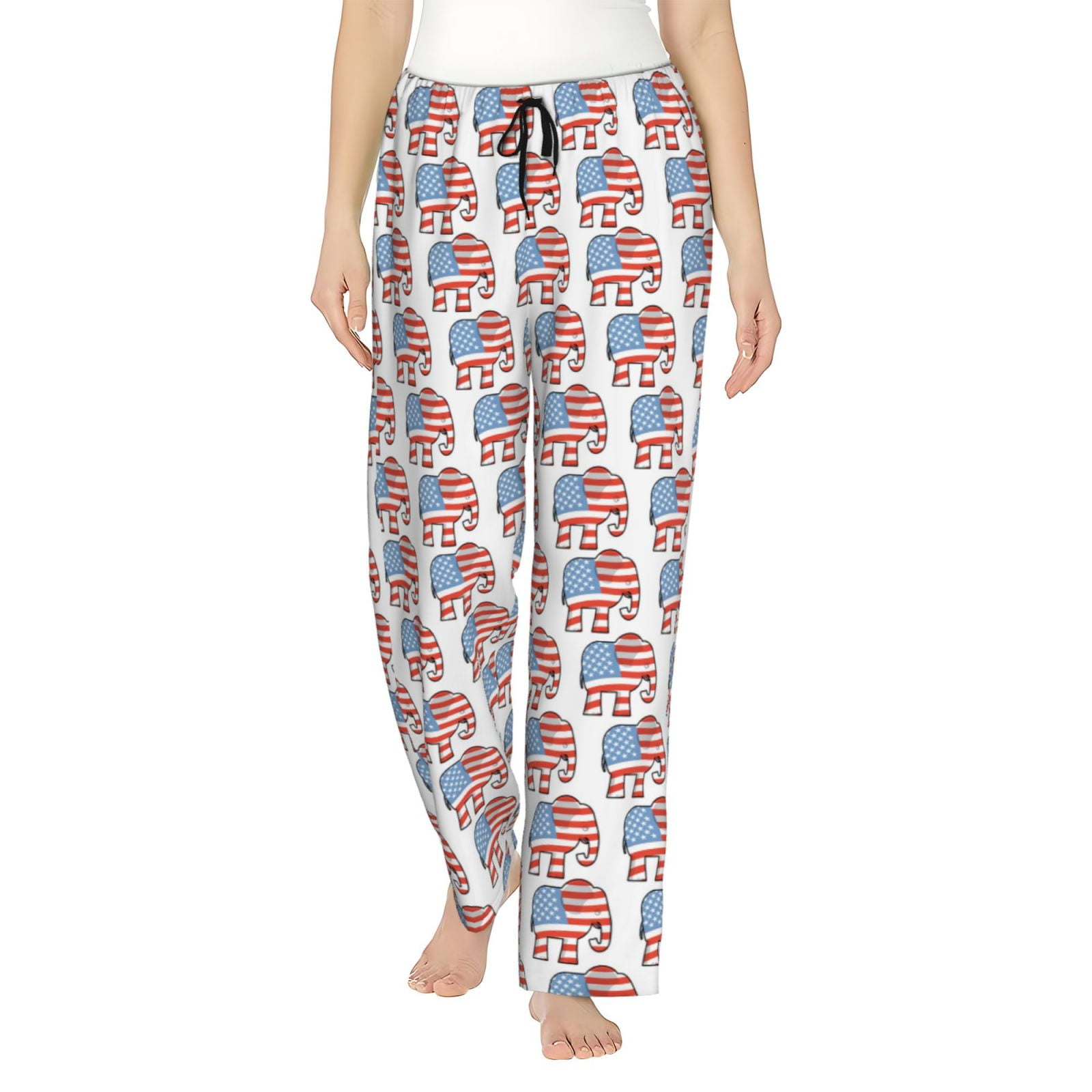 Balery Elephant print Women's Pajama Pants,Ultra Lightweight Pjs,Lounge ...