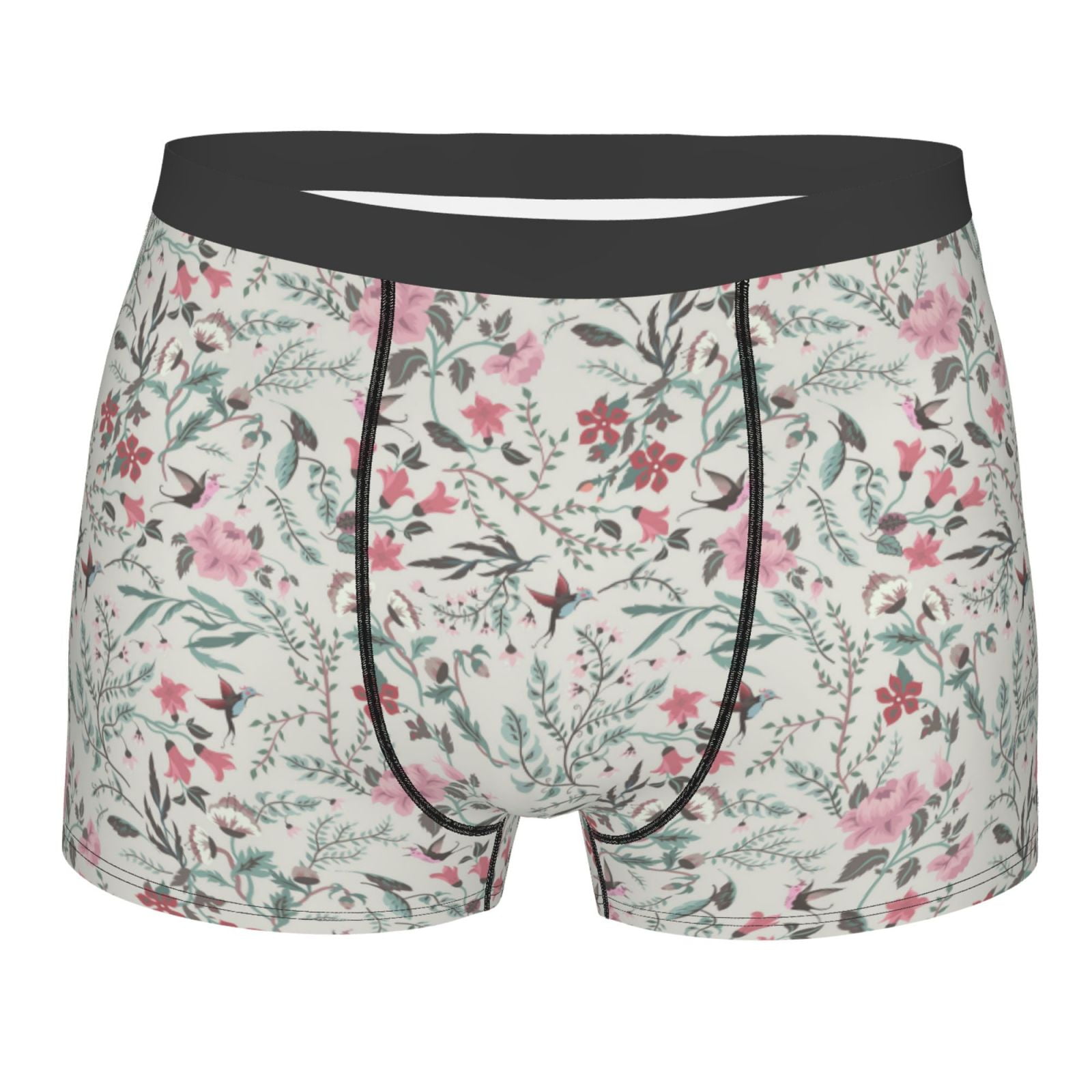 Balery Fairy Floral Men's Boxer Briefs, Soft and Breathable Cotton ...