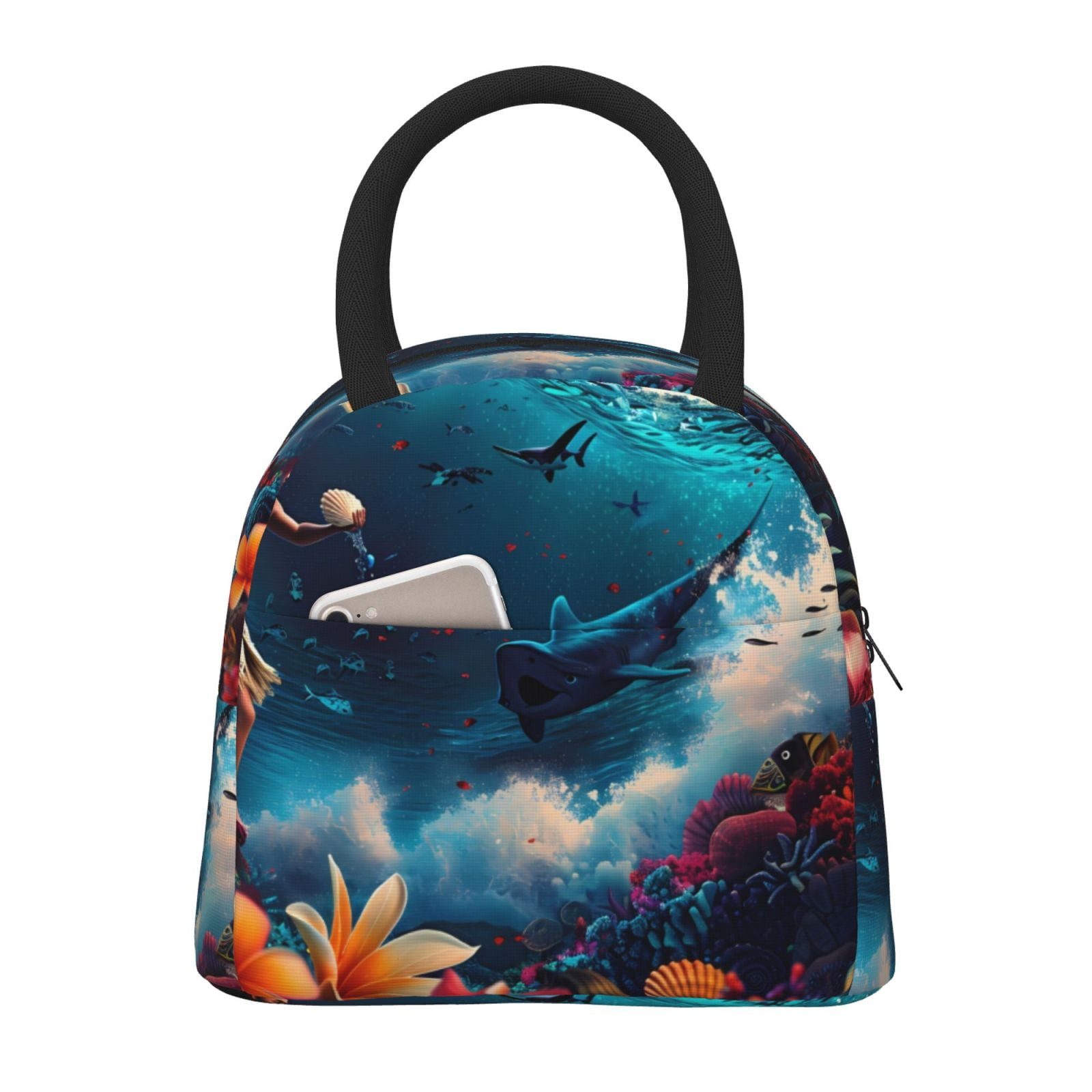 Balery Fantasy Underwater Adventure Pattern Lunch Bag Women, Lunch Box ...