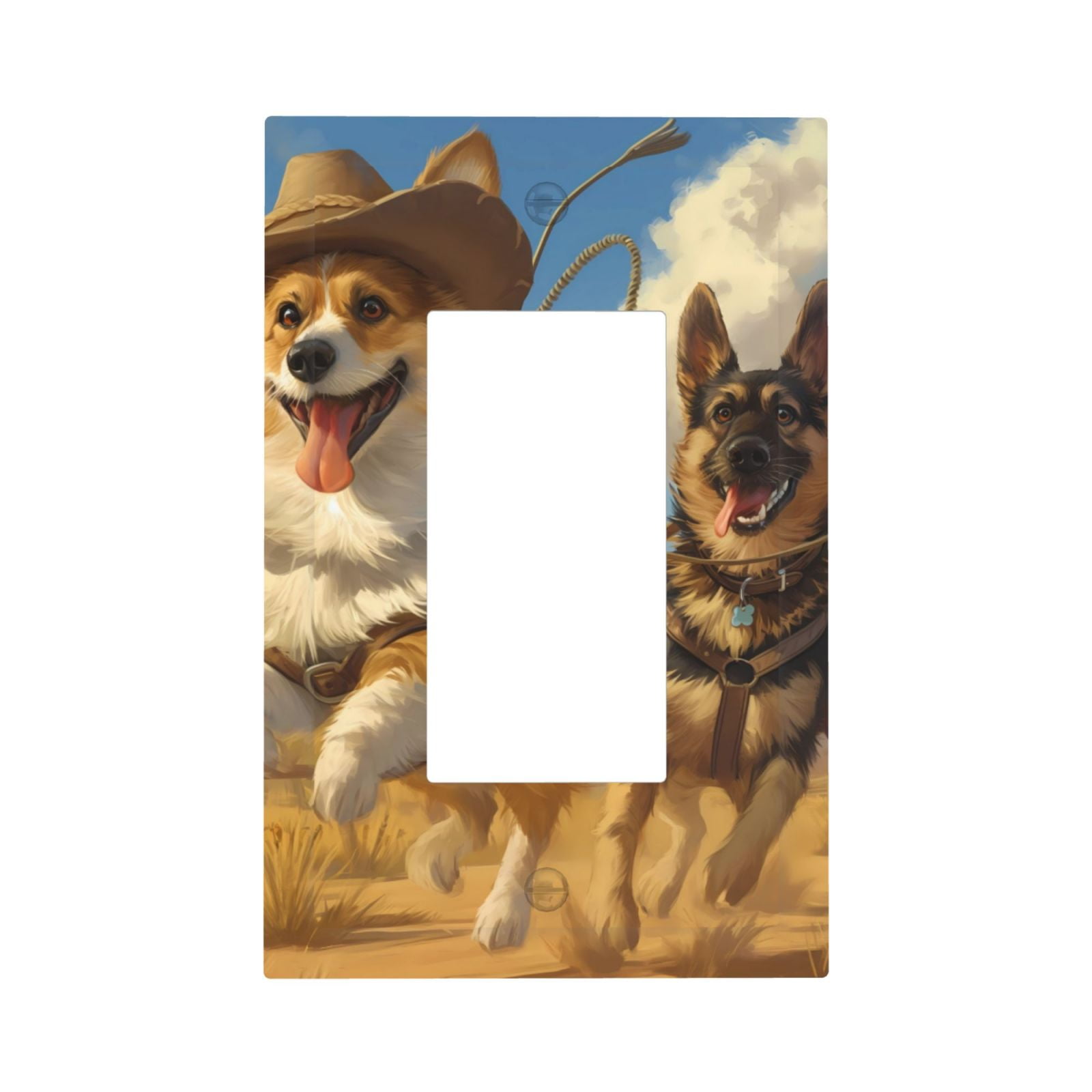 Balery Farm Corgi German Shepherd for Duplex Wall Plates Kit ...