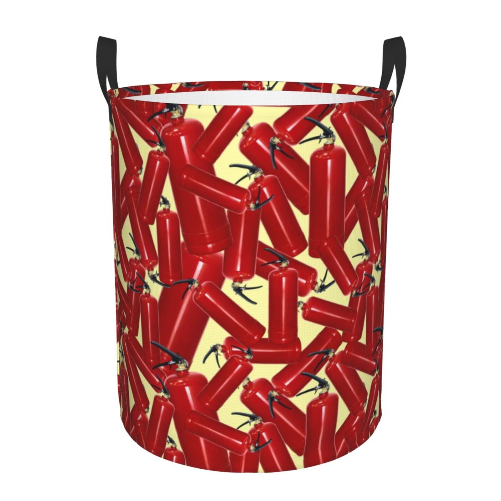 Balery Fire Extinguisher Round Laundry Basket with Handles Waterproof ...