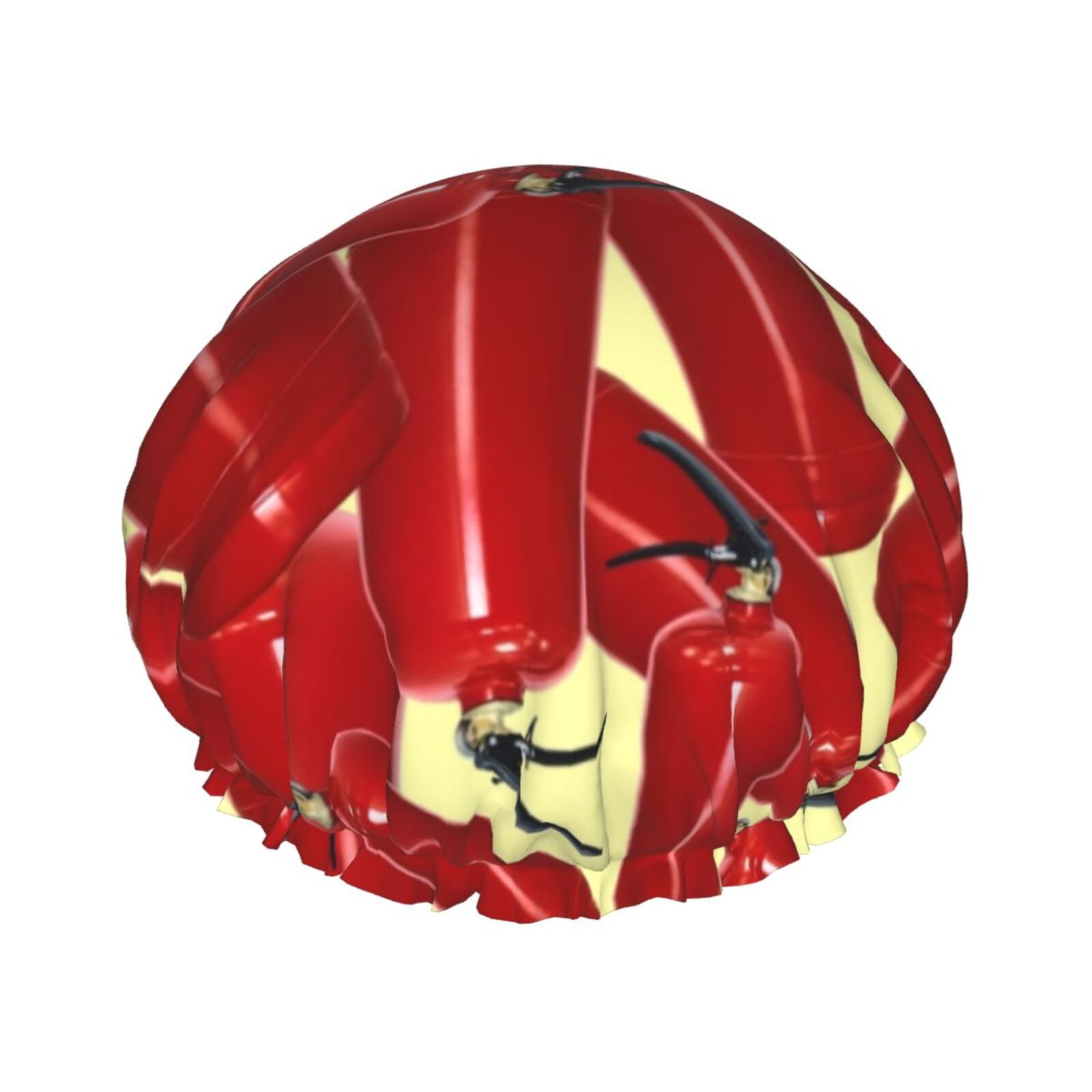 Balery Fire Extinguisher Shower Caps, Double Layer Waterproof Shower ...