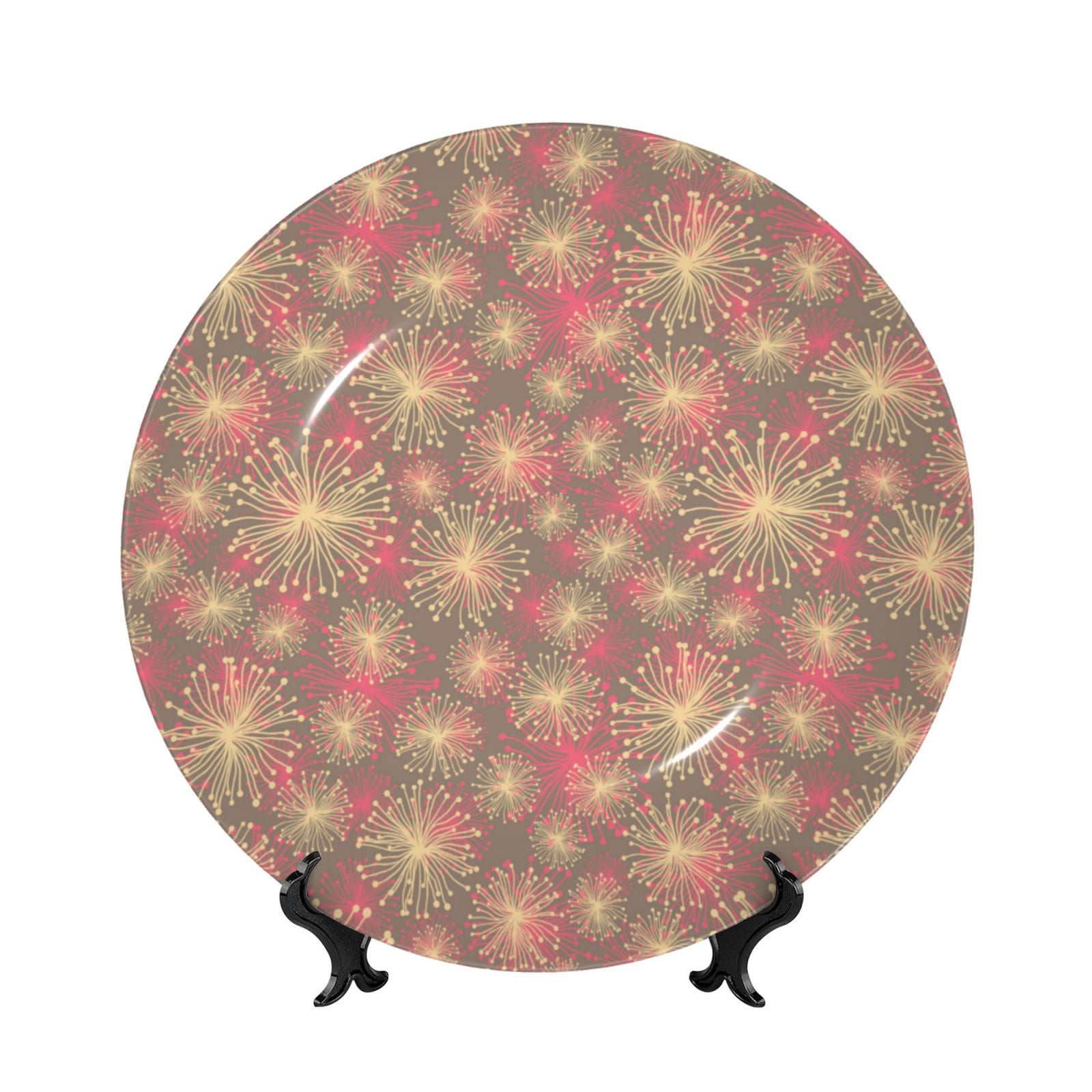 Balery Fireworks1 Print Bone China Decorative Plate Ceramic Dinner ...