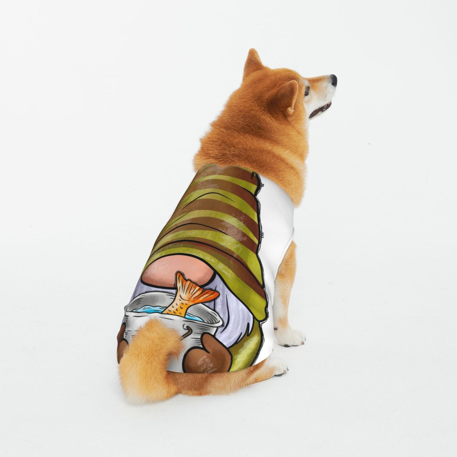 Balery Fishing Gnome Fisherman Pattern Cat Dog Sweater,Knit Big Dog ...