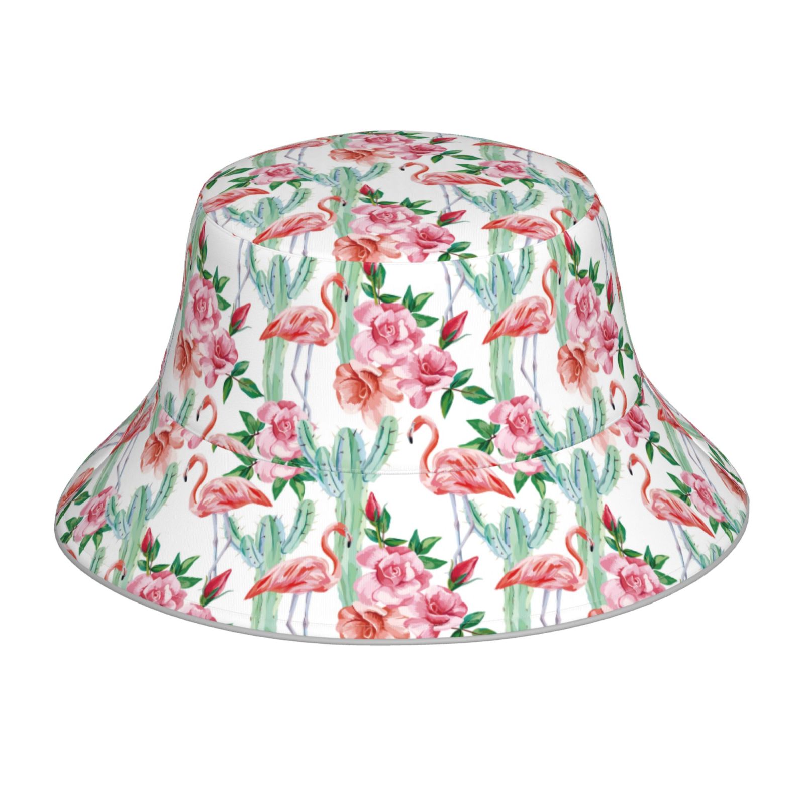 Balery Flamingo Flower Sun Hats for Men Women Bucket Hat UPF 50+ Buckey ...