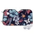 Balery Flowers Ad Butterflies Windshield Sun Shade, Car Front Window ...