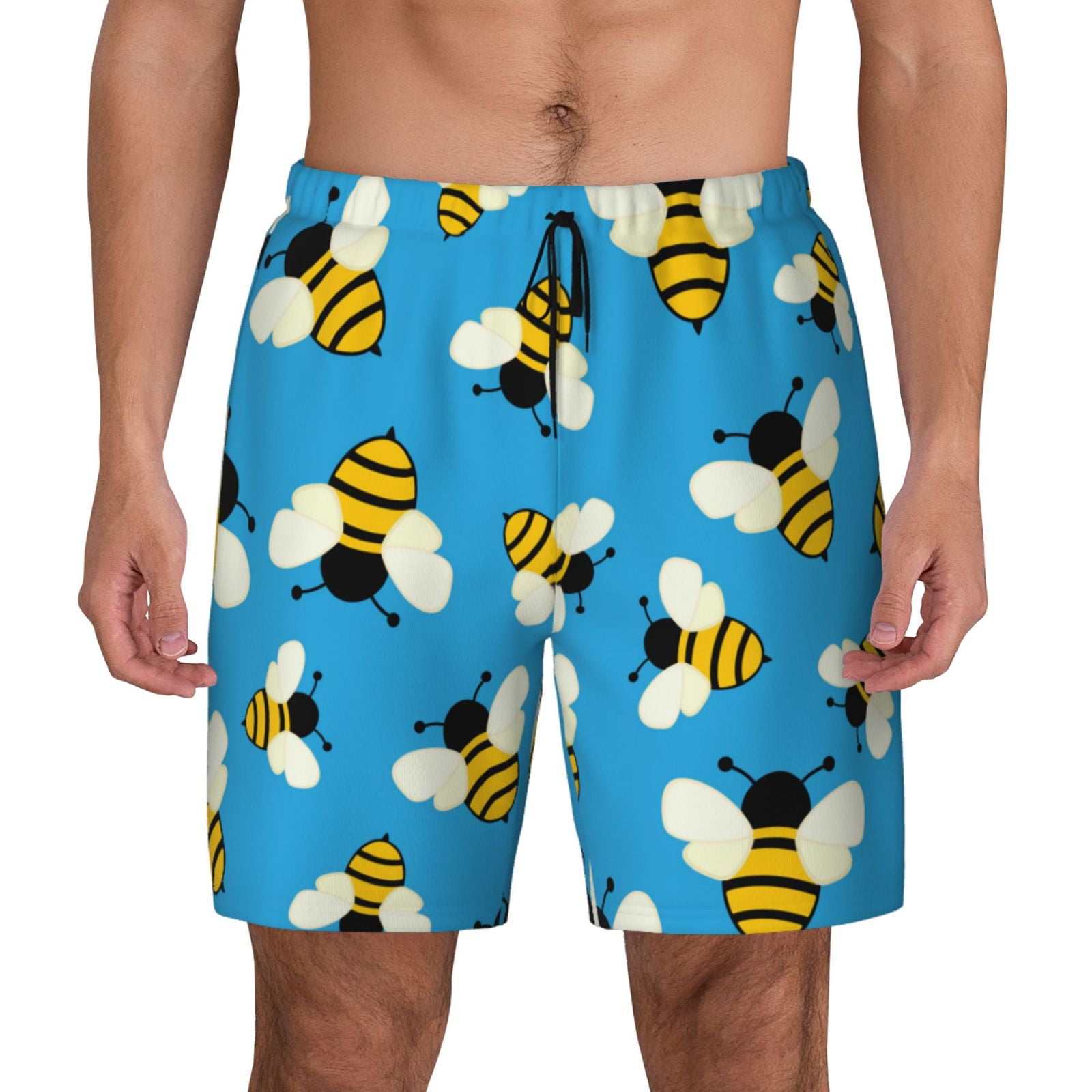 Balery Flying Bees Mens Swim Trunks Swim Shorts for Men Quick Dry ...