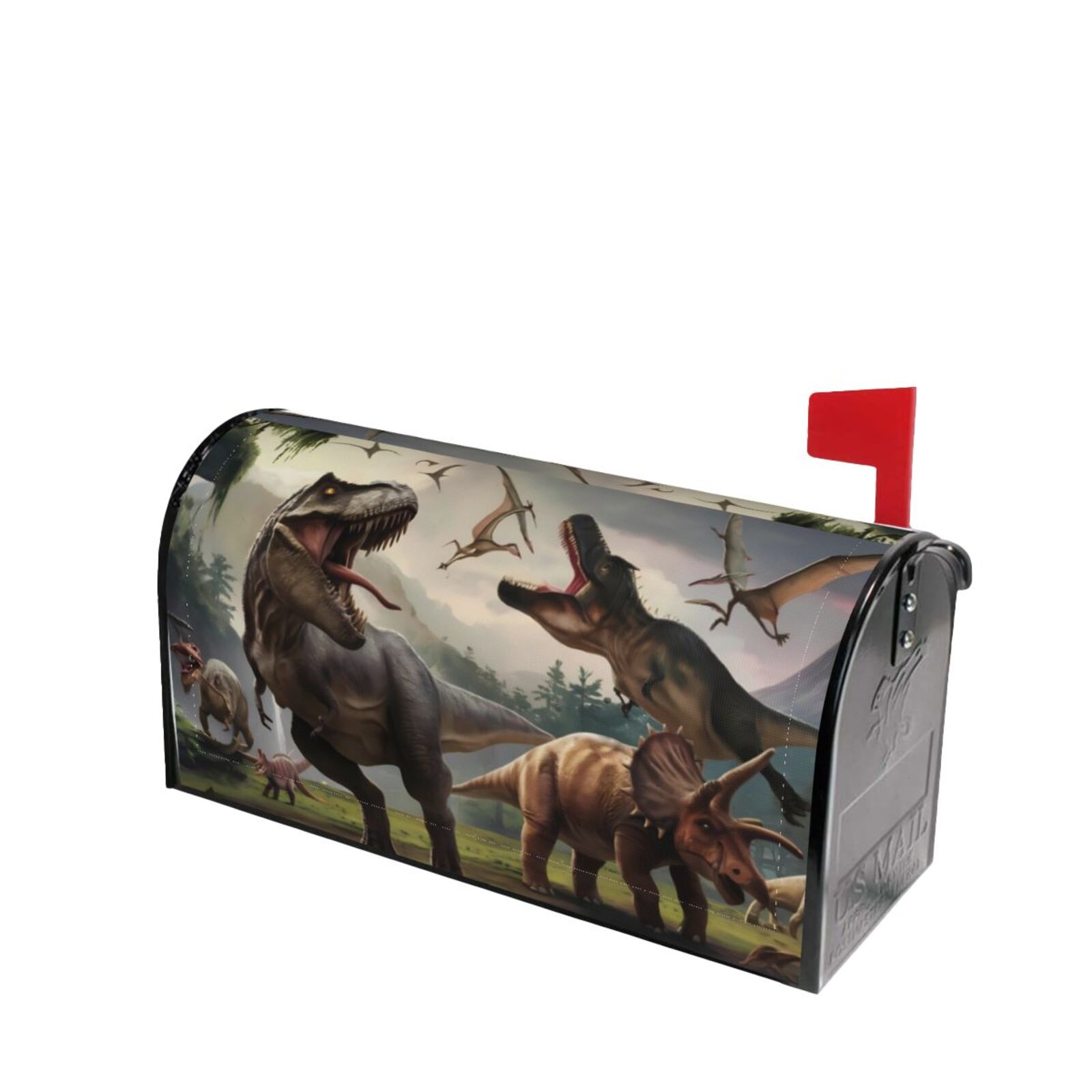 Balery Forest Park Dinosaur Mailbox Cover - Standard Size-25.5x21 in ...