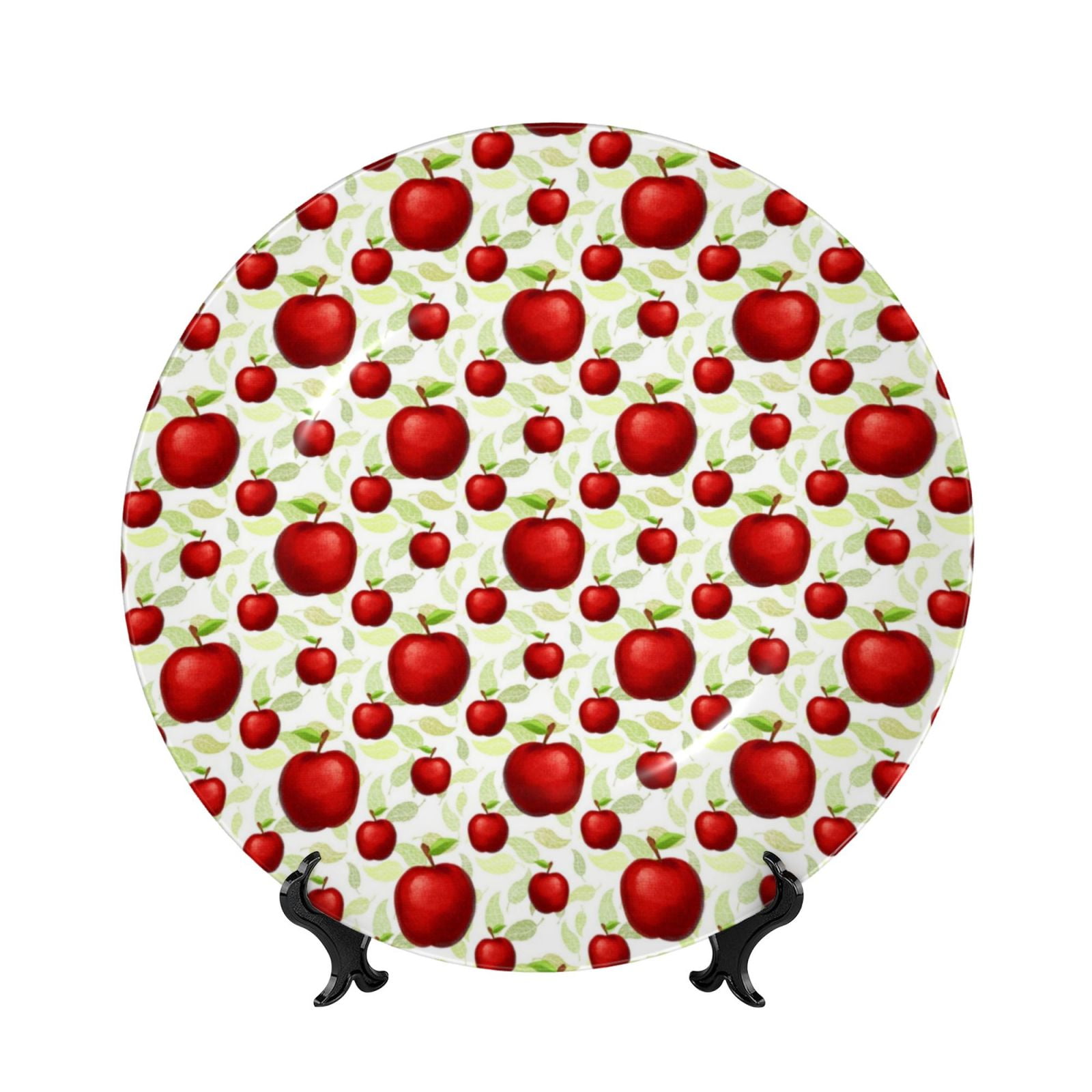 Balery Fruit Apples Print Bone China Decorative Plate Ceramic Dinner ...