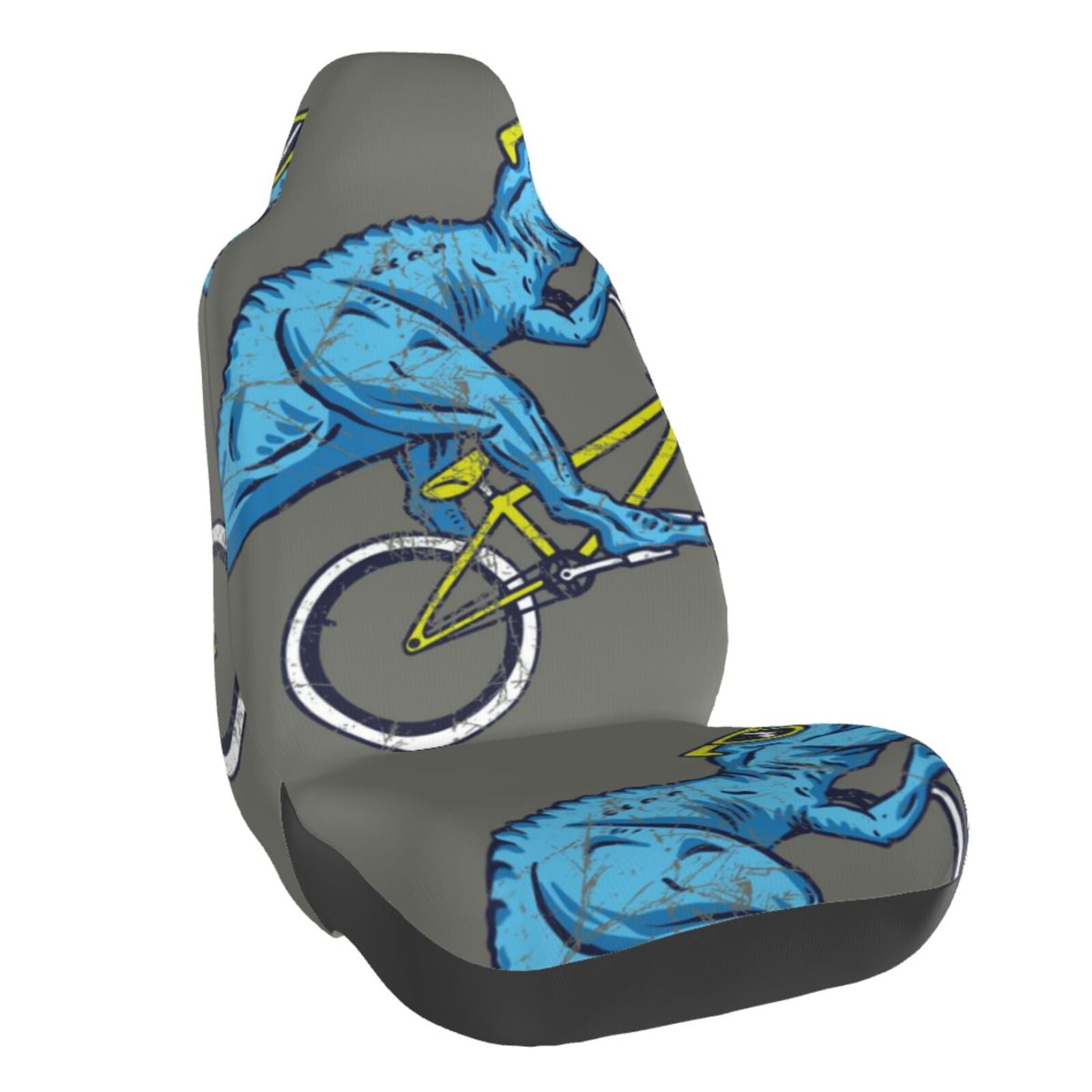 Balery Fun Riding Dinosaur Pattern Car Seat Cover - Soft & Breathable ...