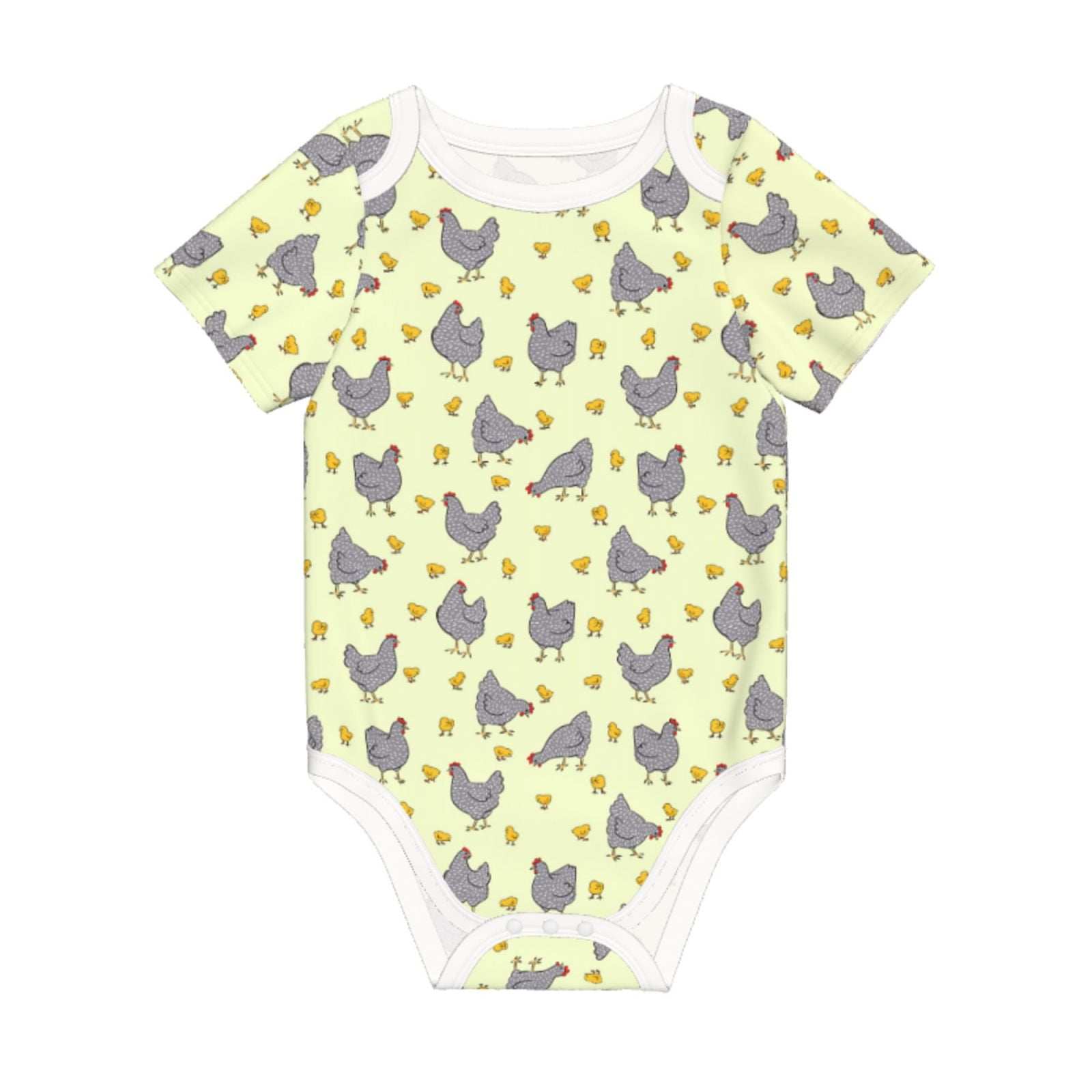 Balery Funny Chicken Pattern Baby Climbing Clothes Infant Bodysuit Cute ...