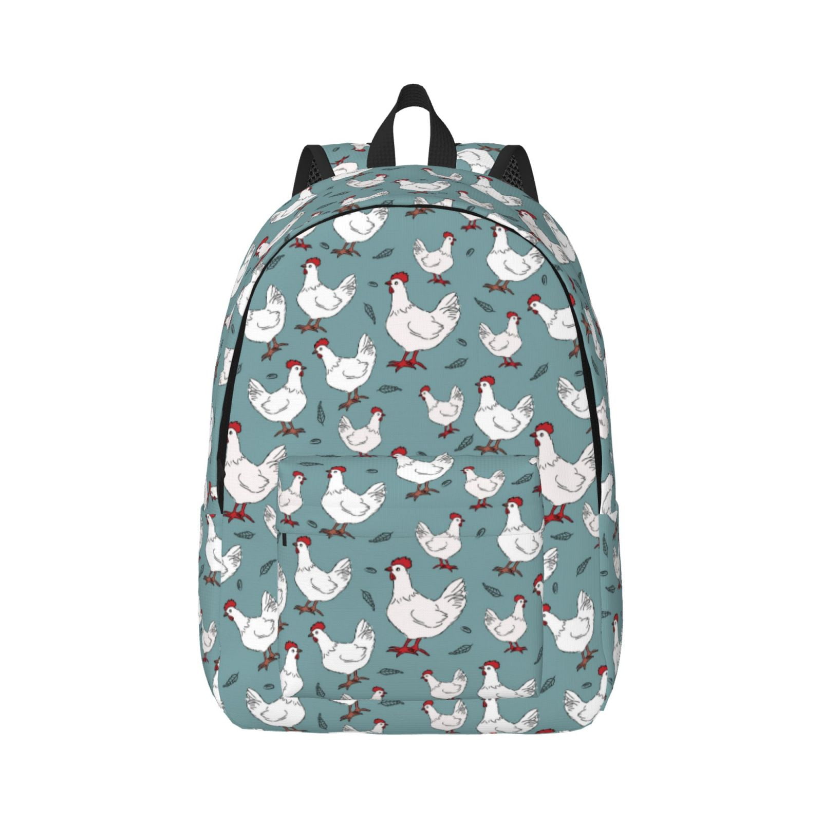 Balery Funny Chicken Vintage Canvas Backpack for Men and Women - Large ...