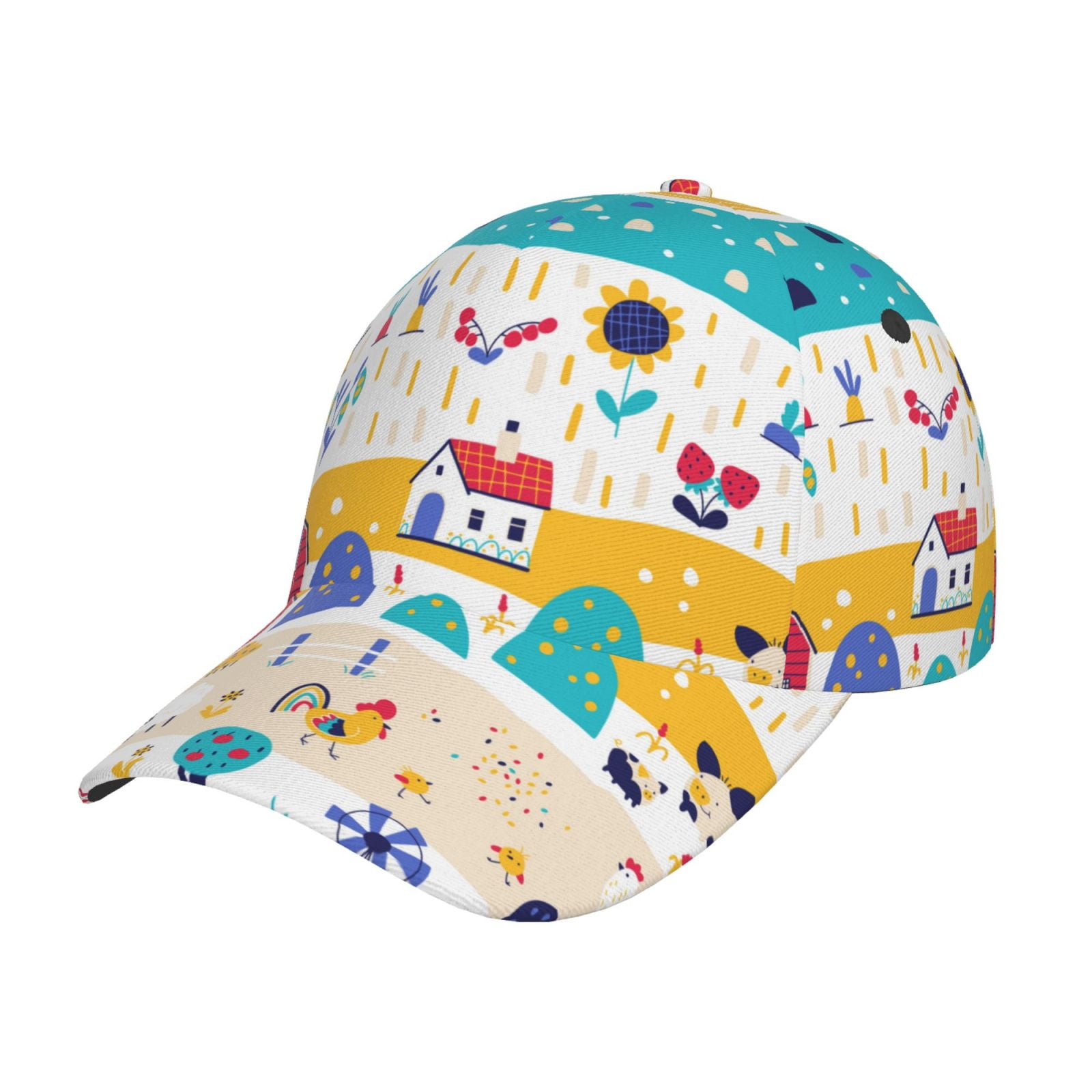 Balery Funny Farm Baseball Cap For Women Men,Adjustable Size For ...