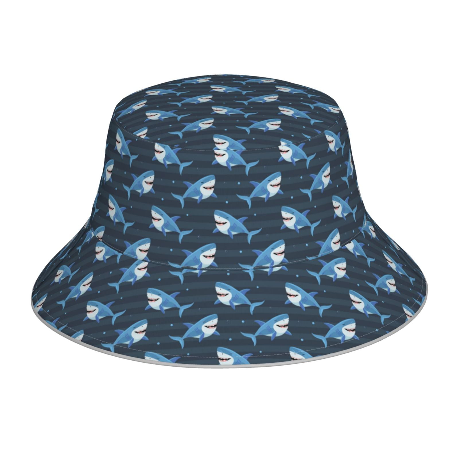 Balery Funny Sharks Sun Hats for Men Women Bucket Hat UPF 50+ Buckey ...