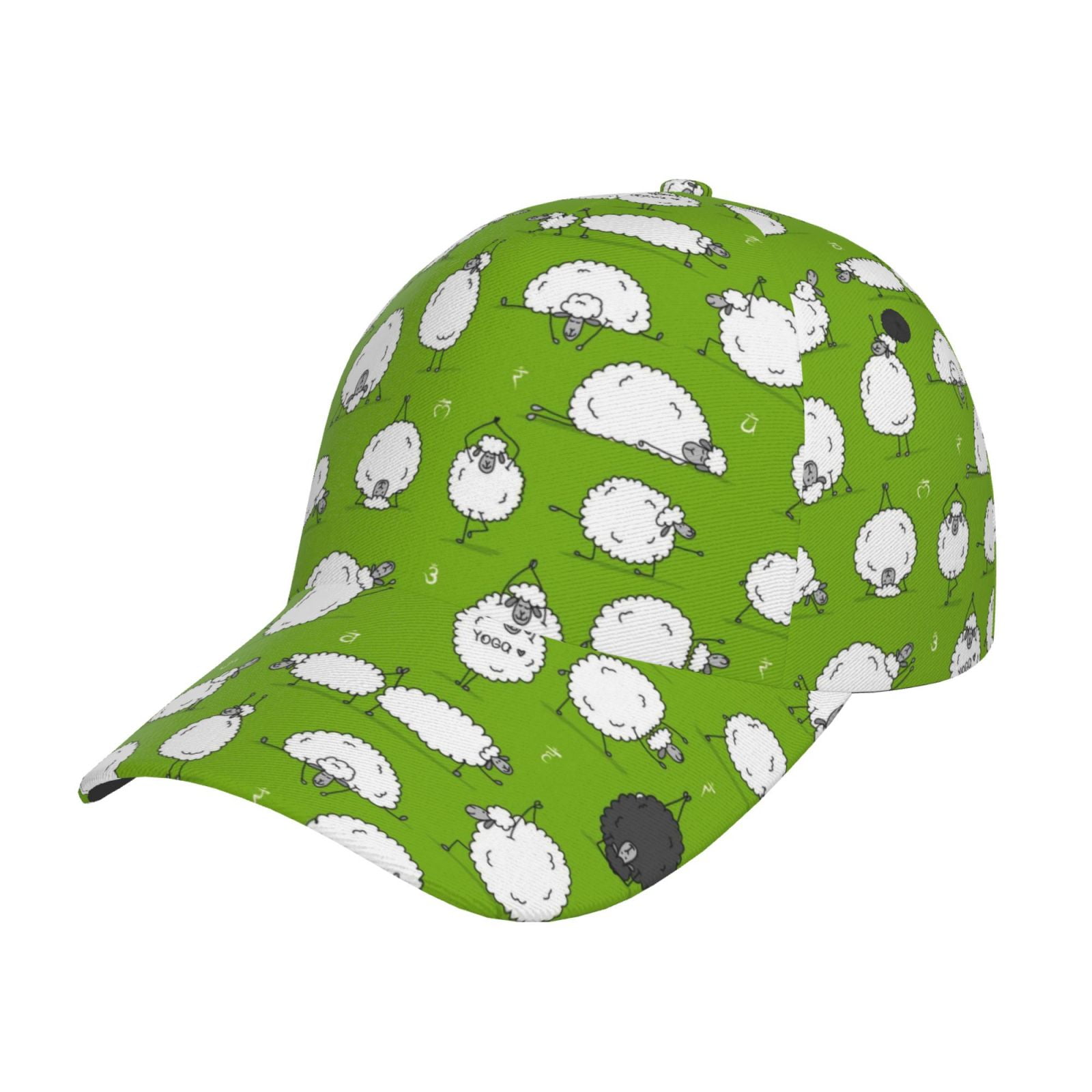 Balery Funny Sheep Doing Yoga Baseball Cap For Women Men,Adjustable ...