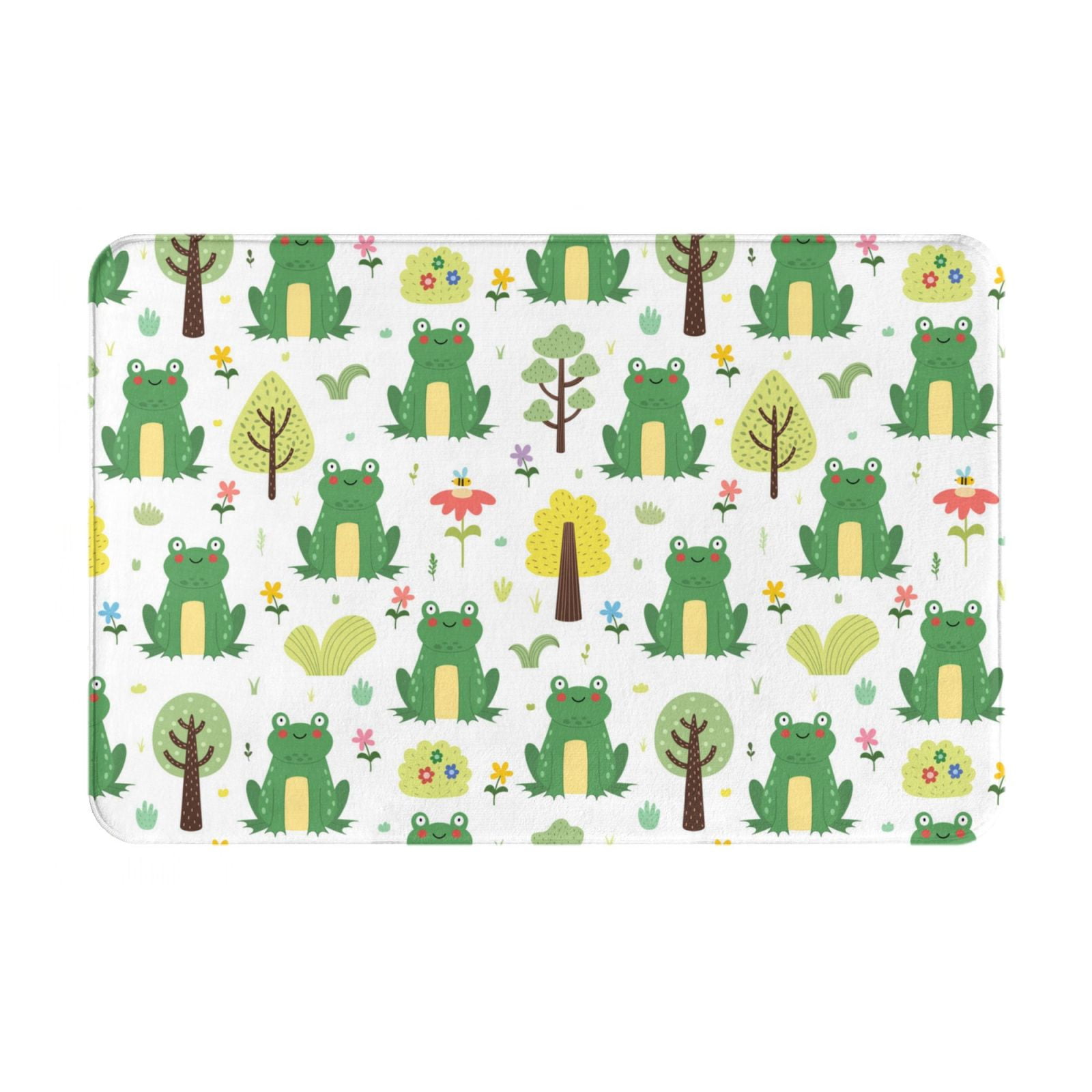 Balery Funny Toad Doormat, Durable Flannel Fabric, Waterproof Stain and ...