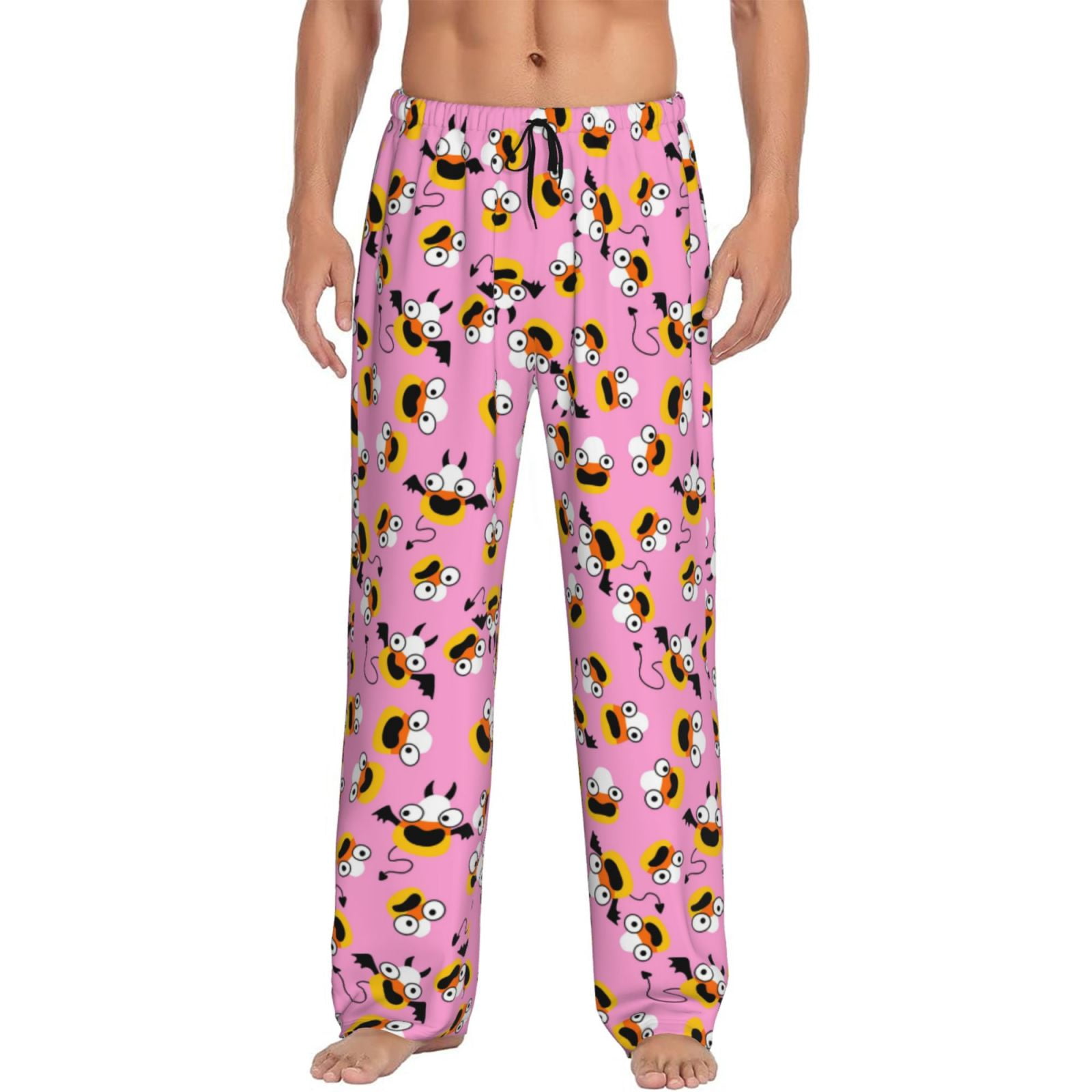 Balery Funny corn spider web A print Men's Pajama Pants,Ultra ...