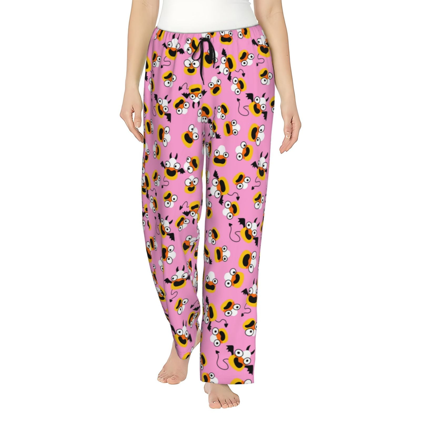 Balery Funny corn spider web A print Women's Pajama Pants,Ultra ...