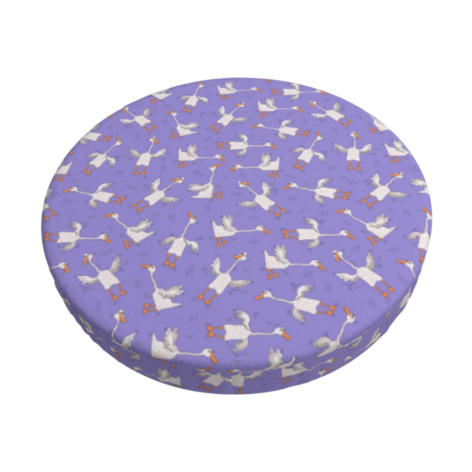 Balery Funny goose birds Pattern Round Bar Stool Seat Covers Velvet ...
