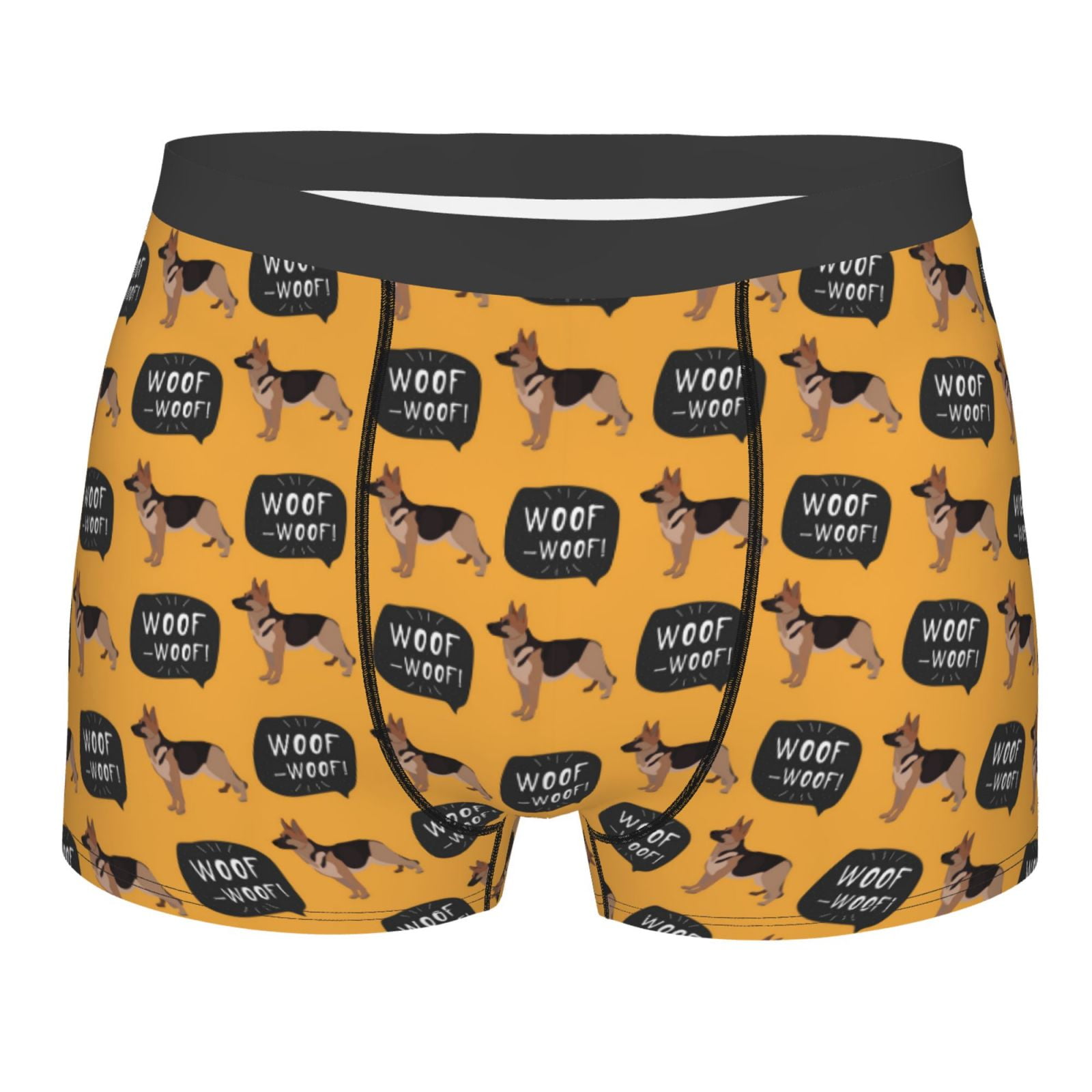 Balery German Shepherd Woof Men's Boxer Briefs, Soft and Breathable ...