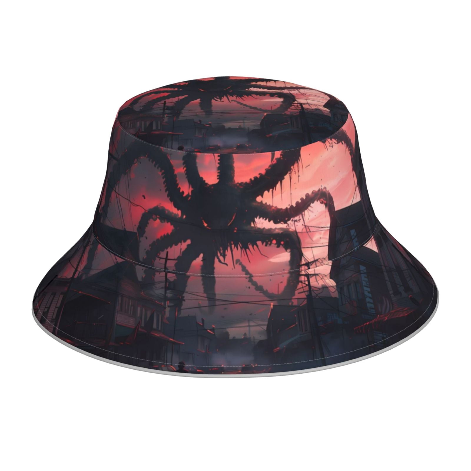 Balery Giant Monster Over City Sun Hats for Men Women Bucket Hat UPF 50 ...