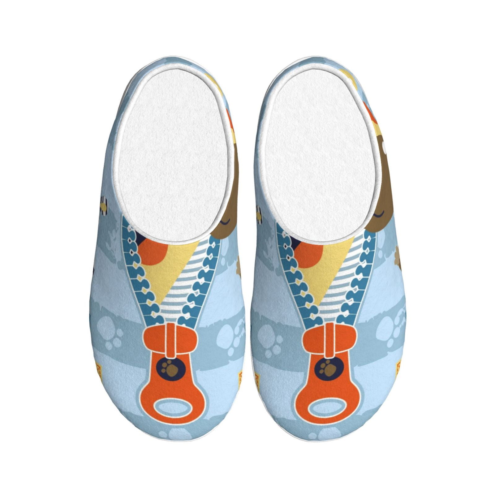 Balery Giraffe Come Out From Zipper Pattern Women's Fuzzy Memory Foam ...