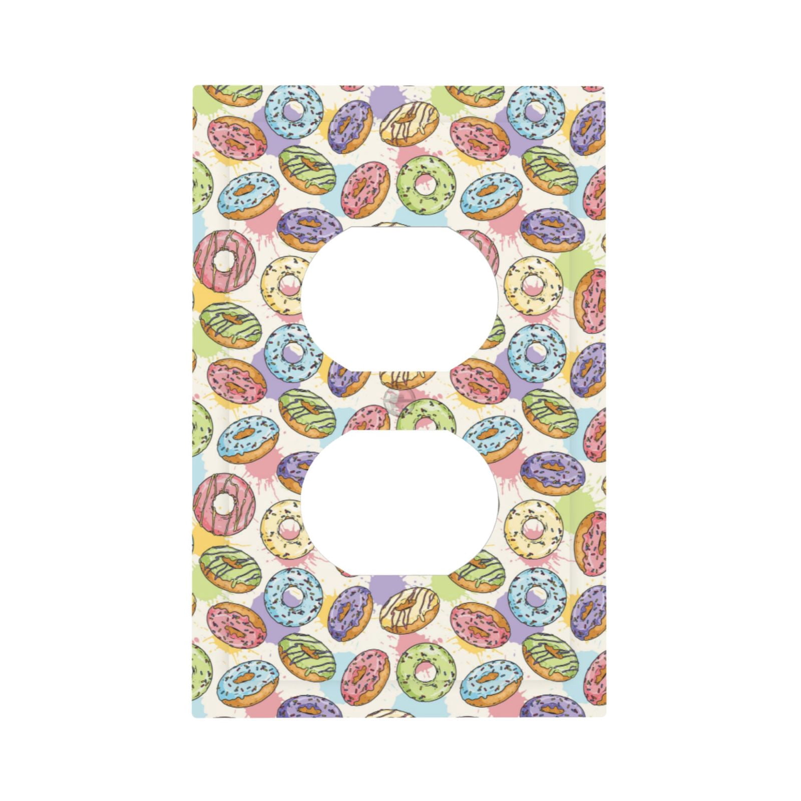 Balery Glazed Donuts for Duplex Wall Plates Kit, Electrical Outlet ...