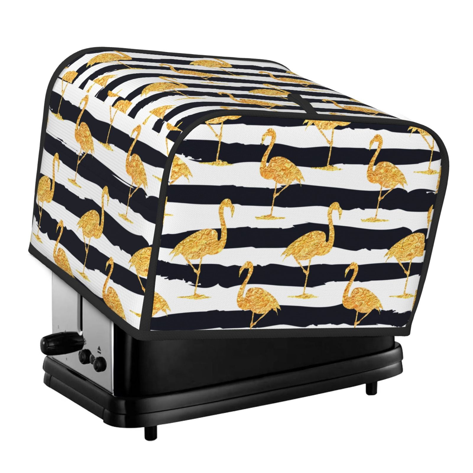 Balery Gold Flamingo Pattern Oven Cover Kitchen Bread Machine Protector ...