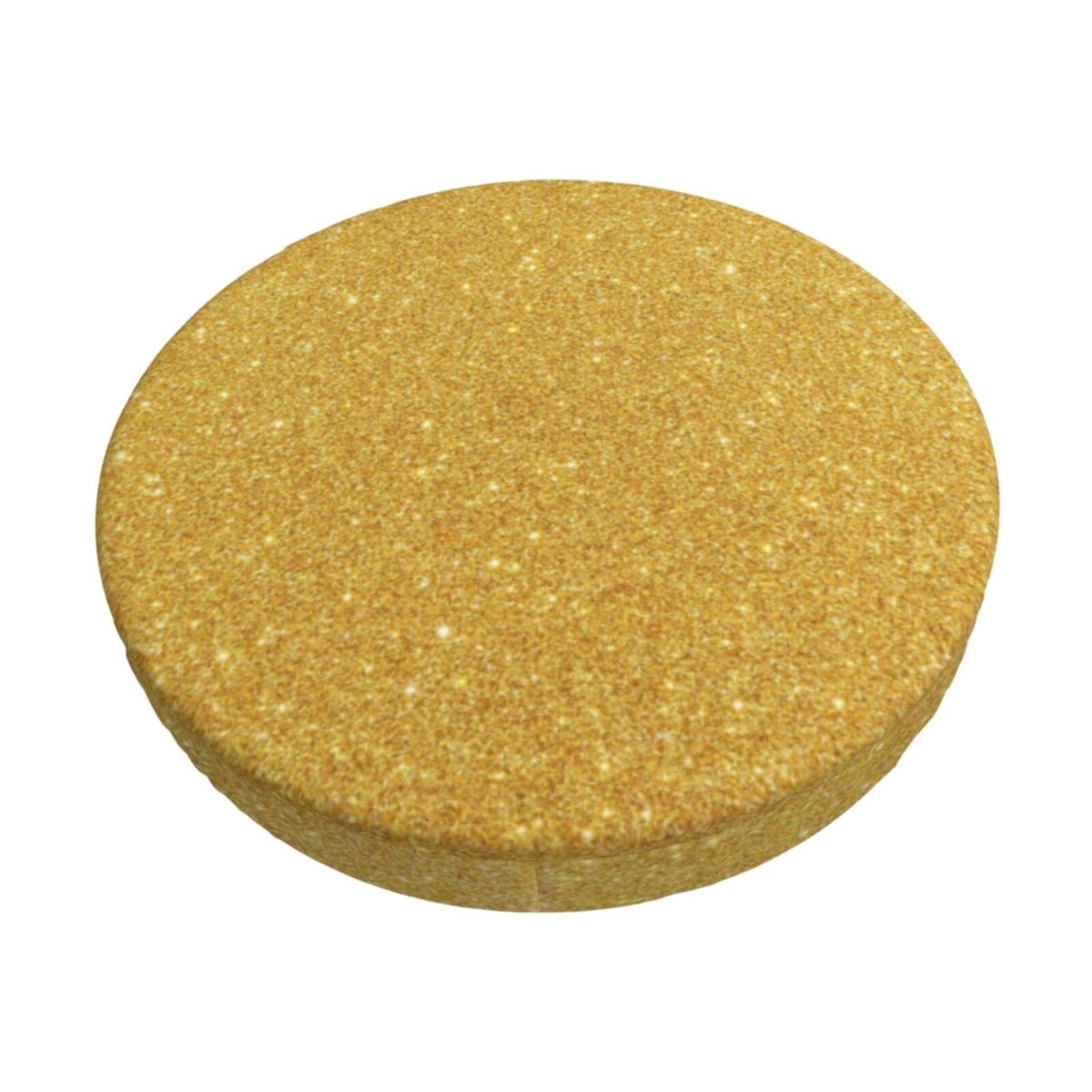 Balery Gold Shiny Round Bar Stool Seat Covers Velvet Fabric Adjustable ...