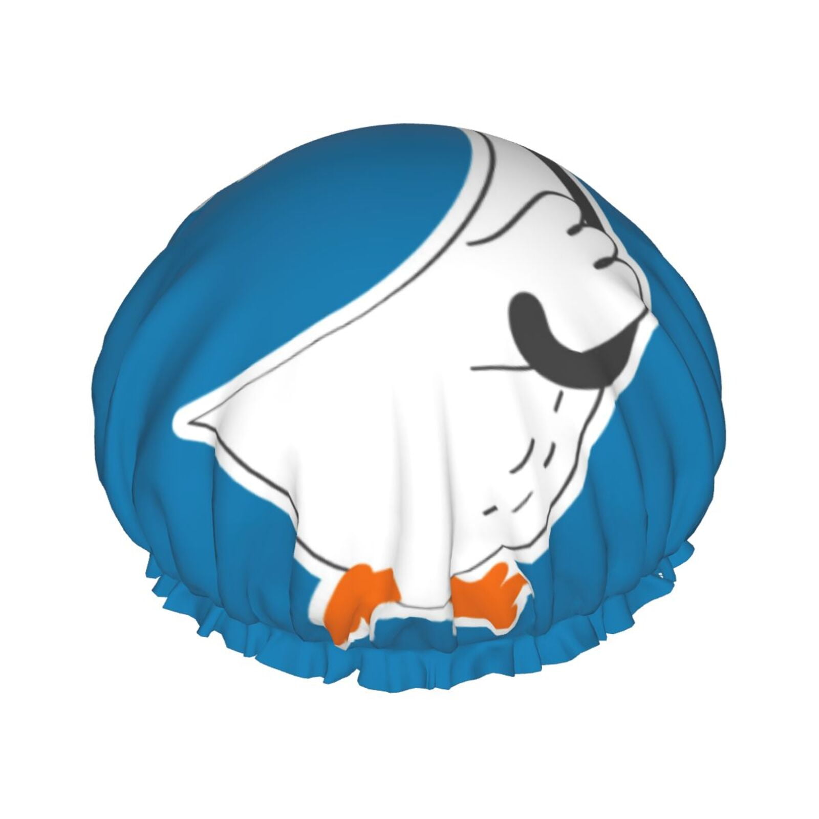 Balery Goose Holding An Umbrella Shower Caps, Double Layer Waterproof ...