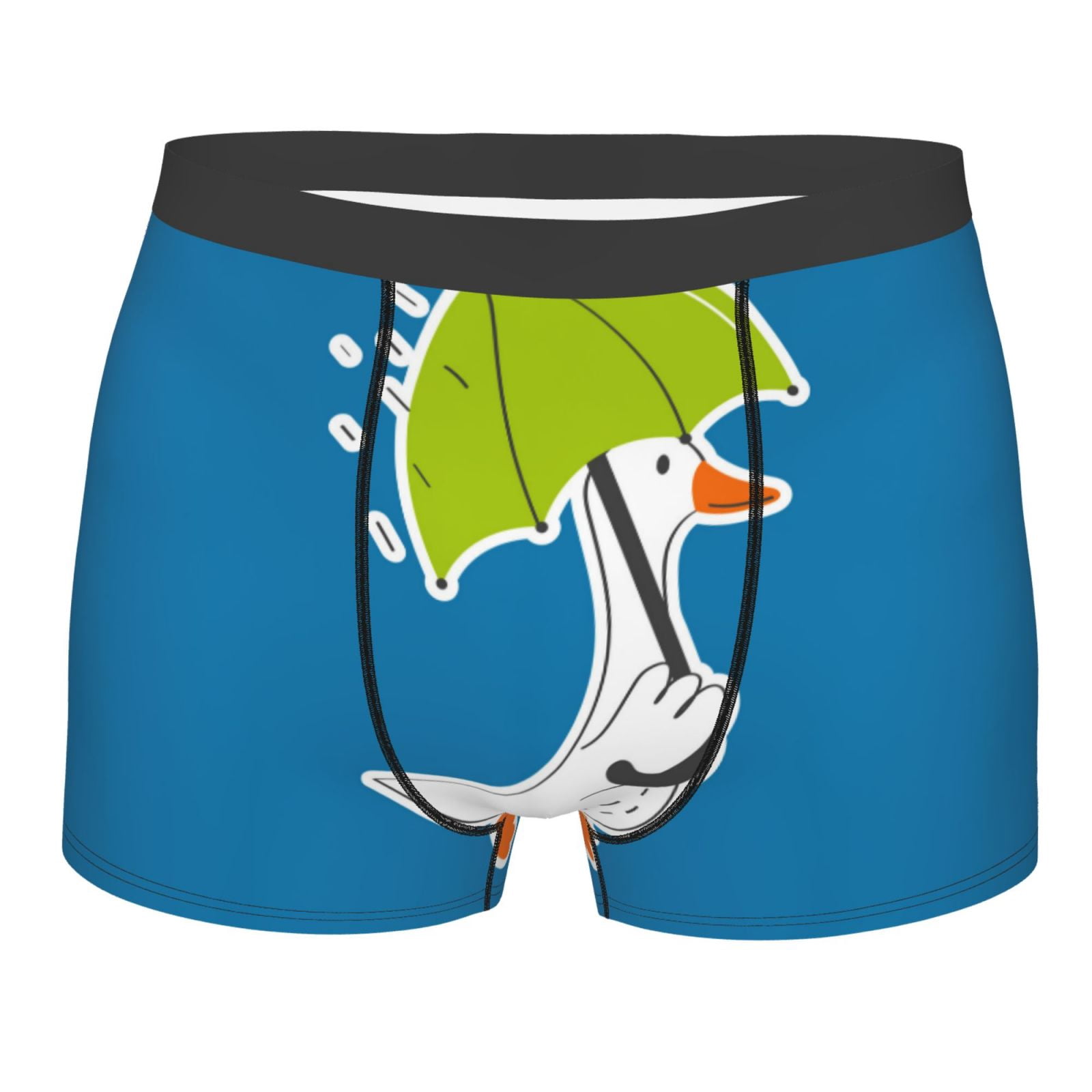 Balery Goose Holding an Umbrella Men's Boxer Briefs, Soft and ...