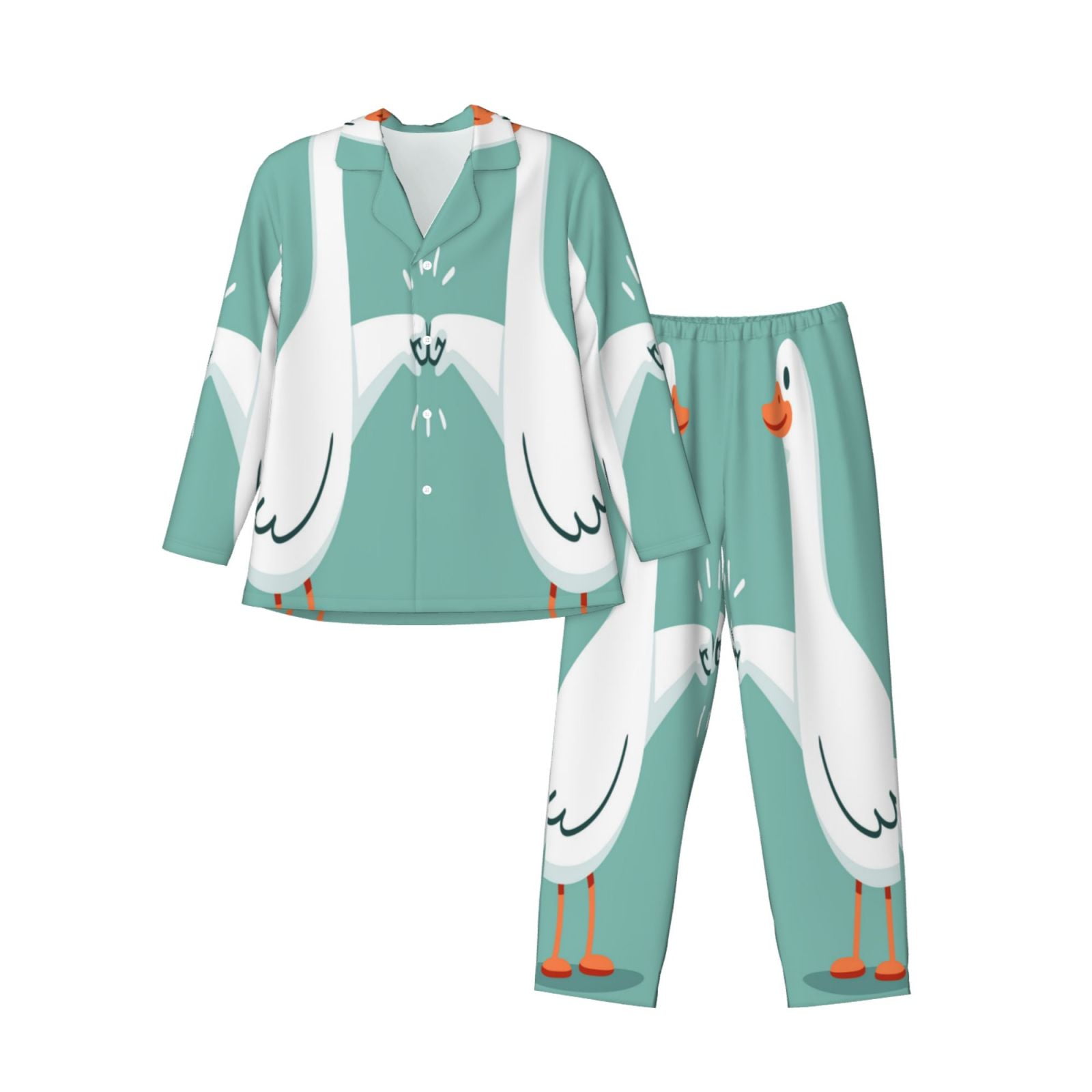 Balery Goosebumps Pattern Pajama Sets for Men Long Sleeve 2 Piece ...
