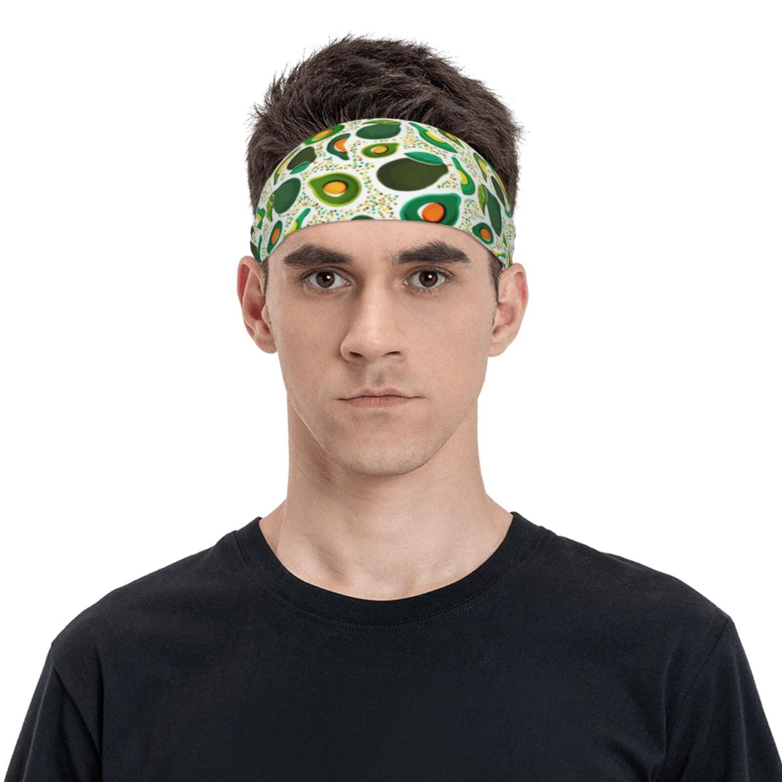 Balery Green Avocado Sports Headbands for Men,Moisture Wicking Workout ...