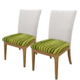 Balery Green Bamboo Fence Stretch Couch Cushion Covers, Individual Sofa ...