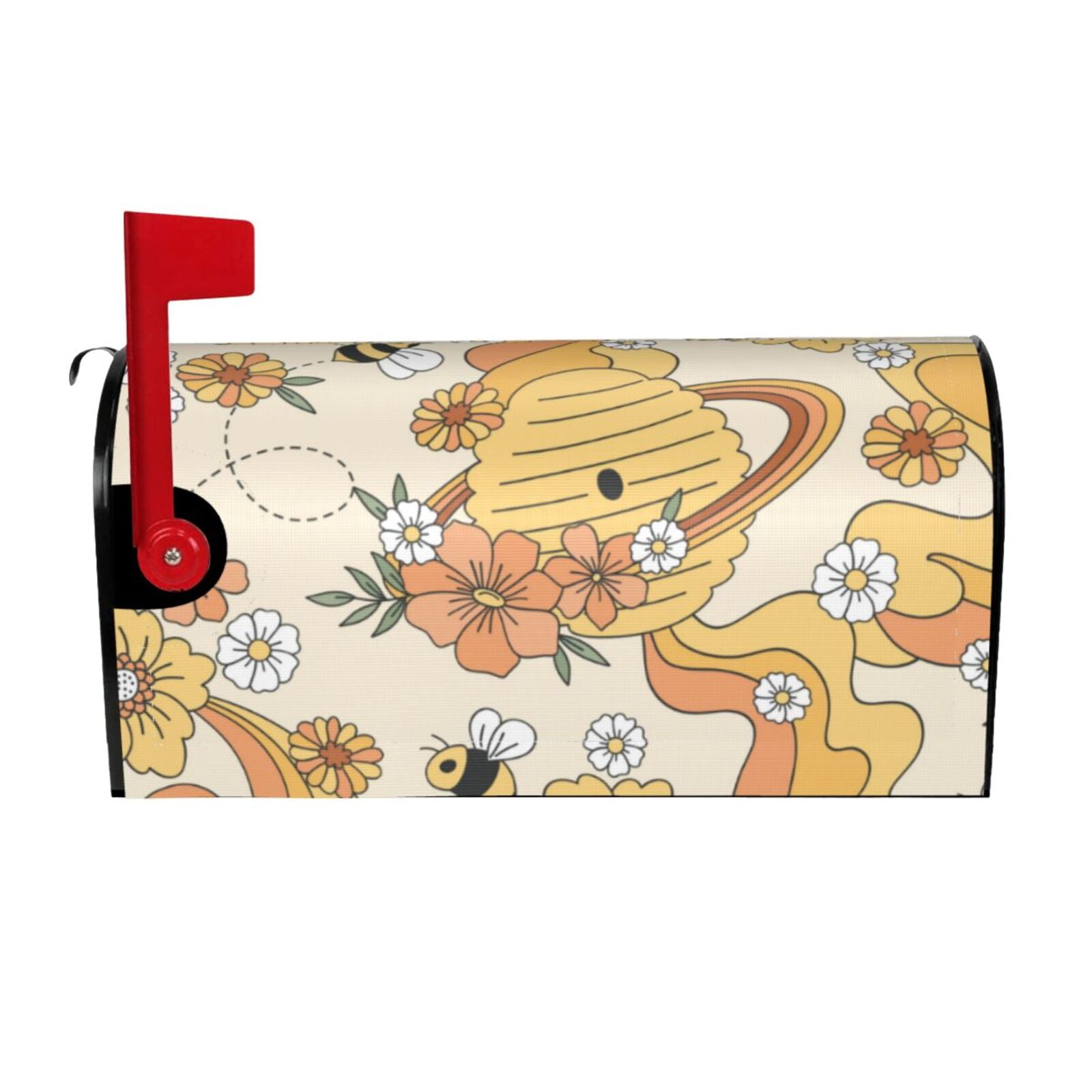 Balery Groovy Floral Mailbox Cover - Standard Size-21x18 in - Walmart.com