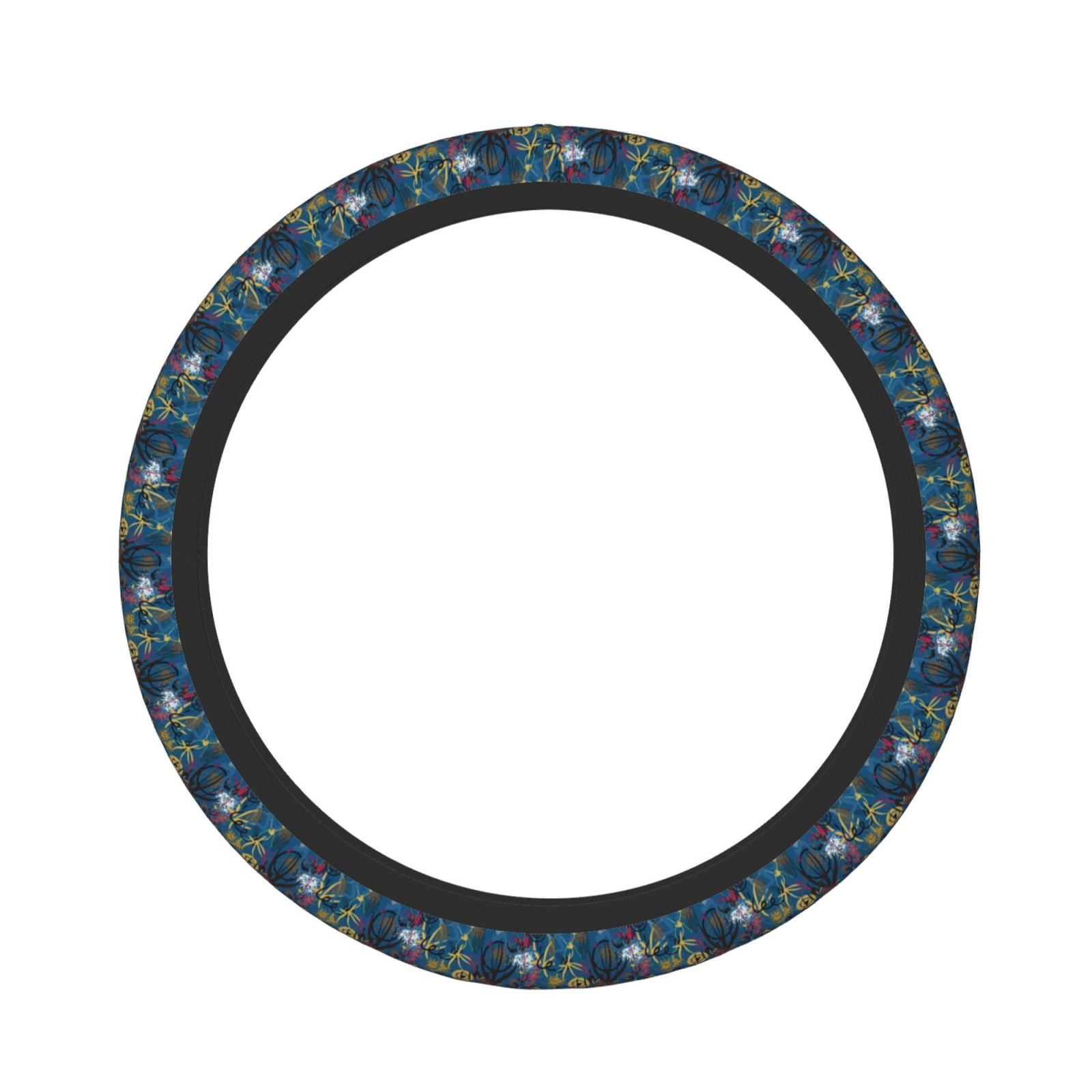 Balery Halloween Elements print Steering Wheel Covers Elastic Skidproof ...