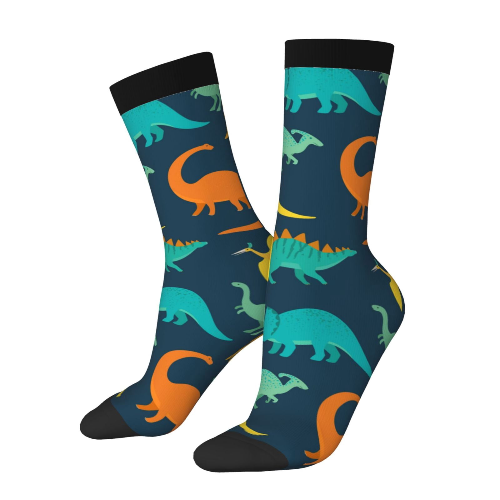 Balery Hand Drawn Seamless Pattern Crew Socks Unisex– Soft & Breathable ...