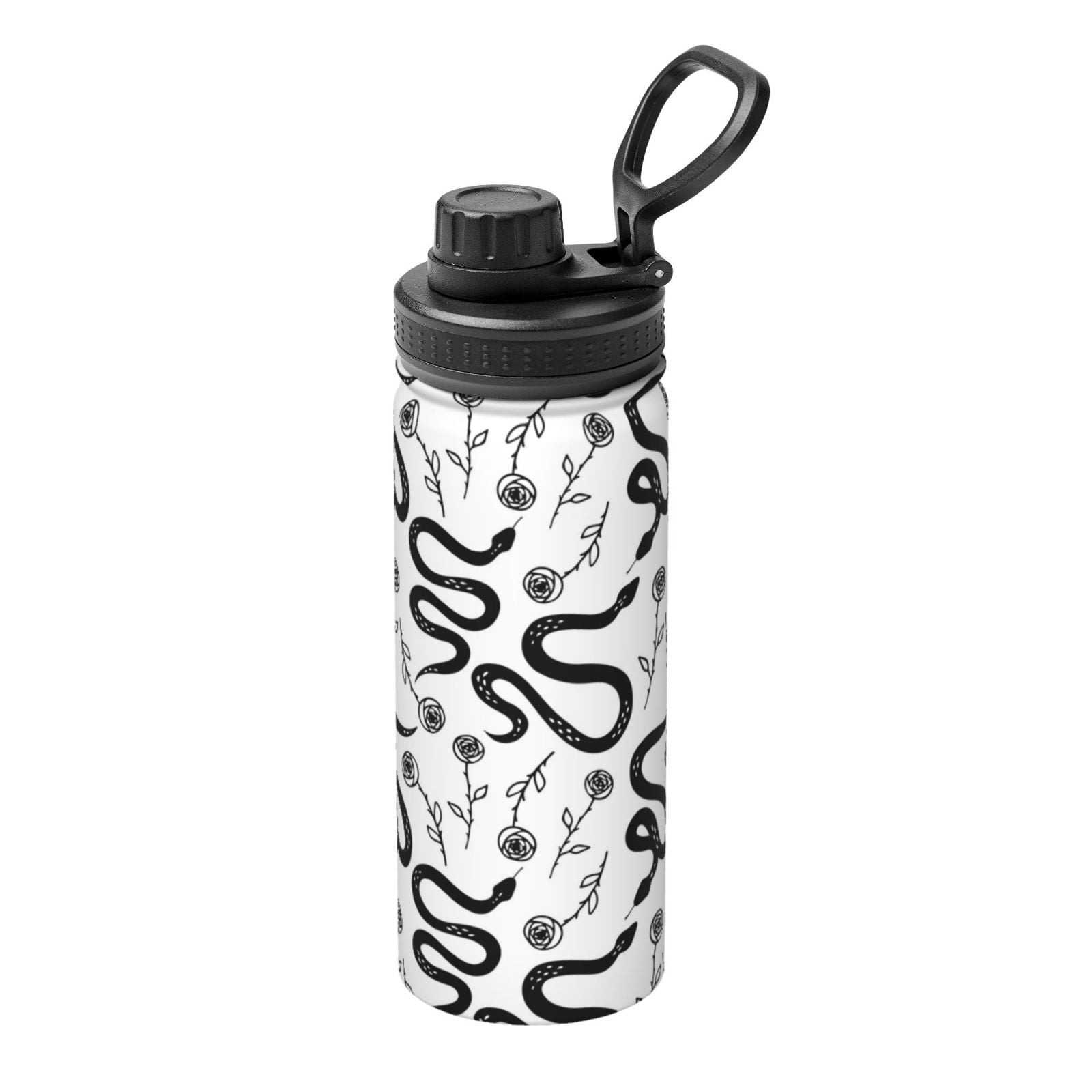 Balery Hand Drawn Snake Pattern 18oz Sports Insulated Kettle Stainless ...