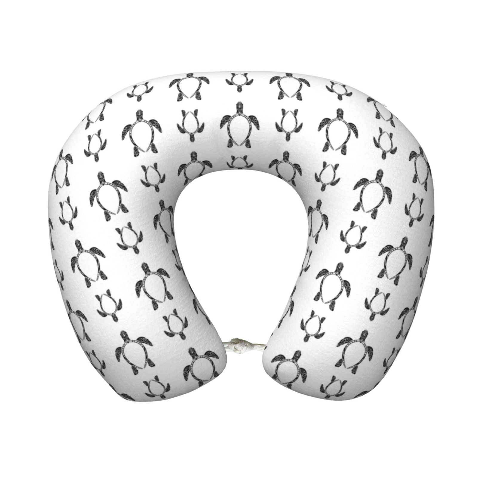 Balery Hand Drawn Turtle Neck Pillow for Traveling, Upgraded Travel ...