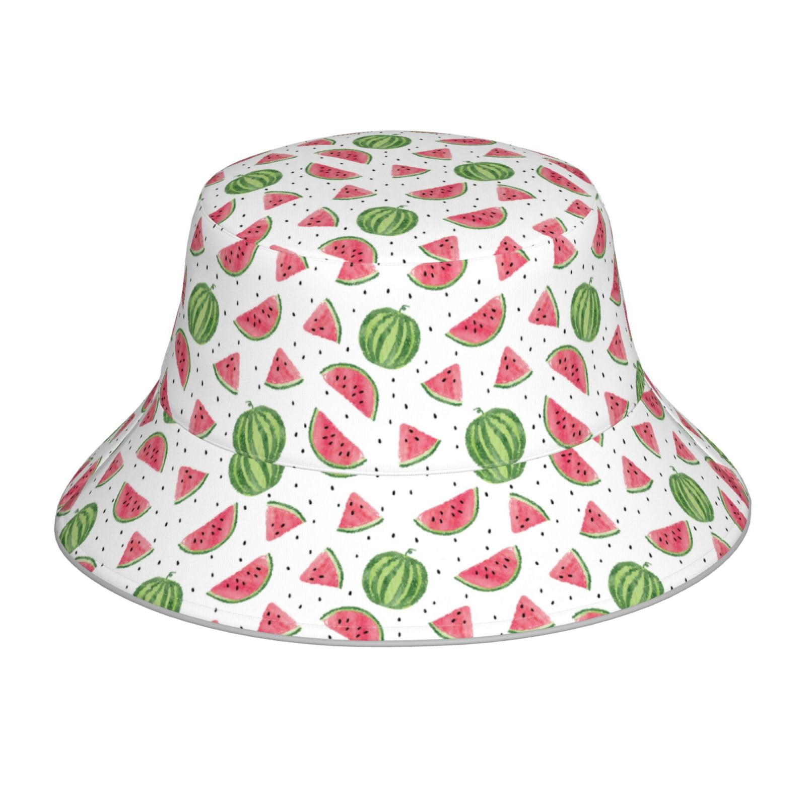 Balery Hand Drawn Watermelon Sun Hats for Men Women Bucket Hat UPF 50 ...