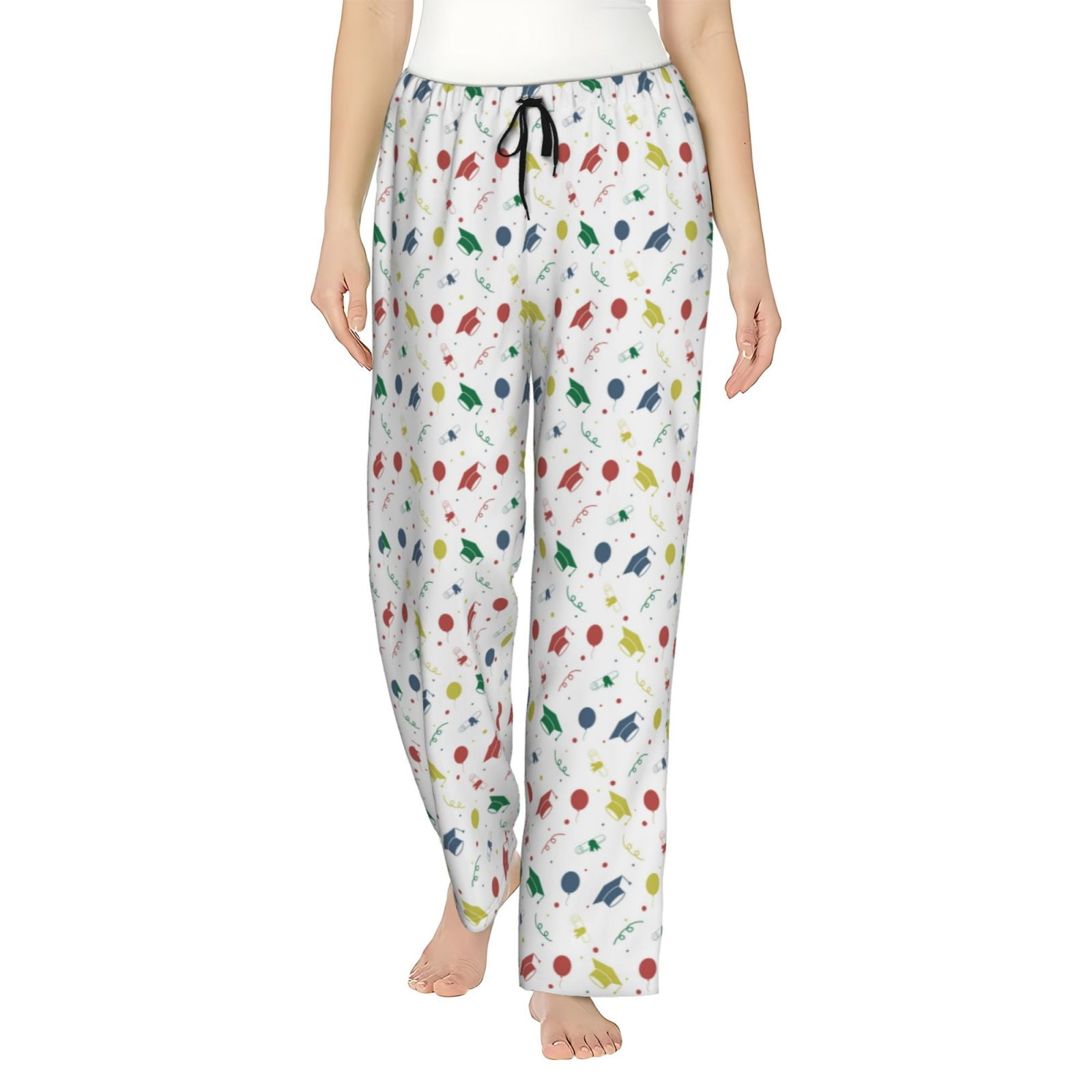 Balery Happy Graduation print Women's Pajama Pants,Ultra Lightweight ...