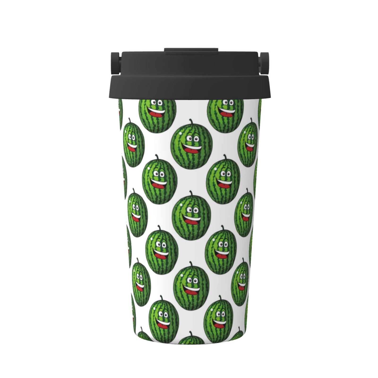 Balery Happy Watermelon Pattern Insulated Coffee Travel Mug Stainless ...